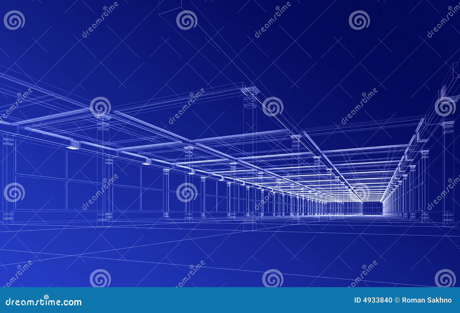 Abstract Architectural Construction Stock Illustration - Illustration ...