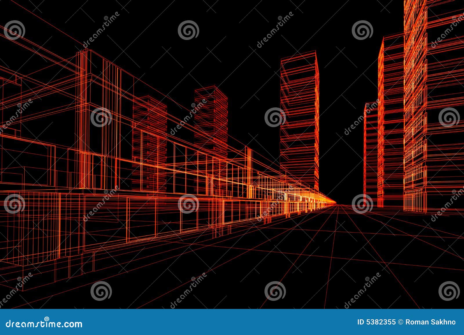 Abstract Architectural Construction Stock Illustration - Illustration ...