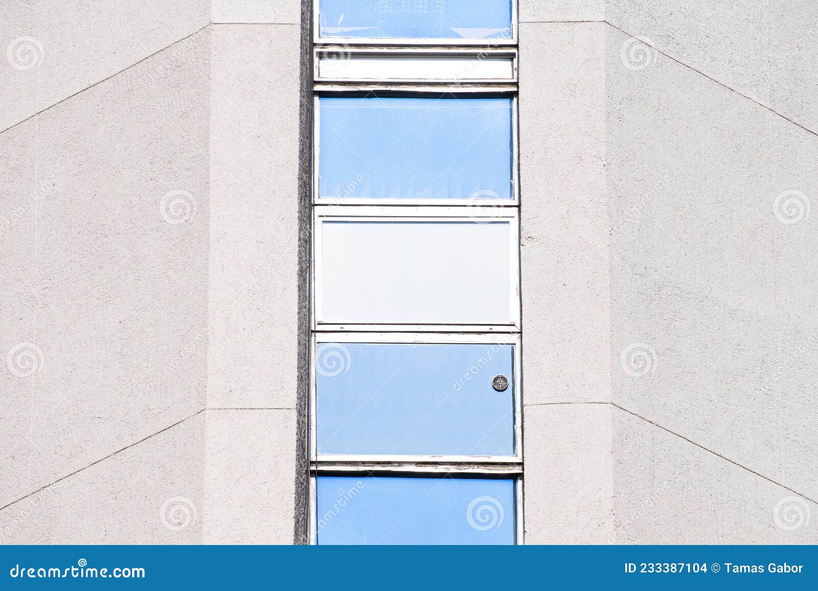 Abstract Architectural Detail of a Concrete Office Building Window ...
