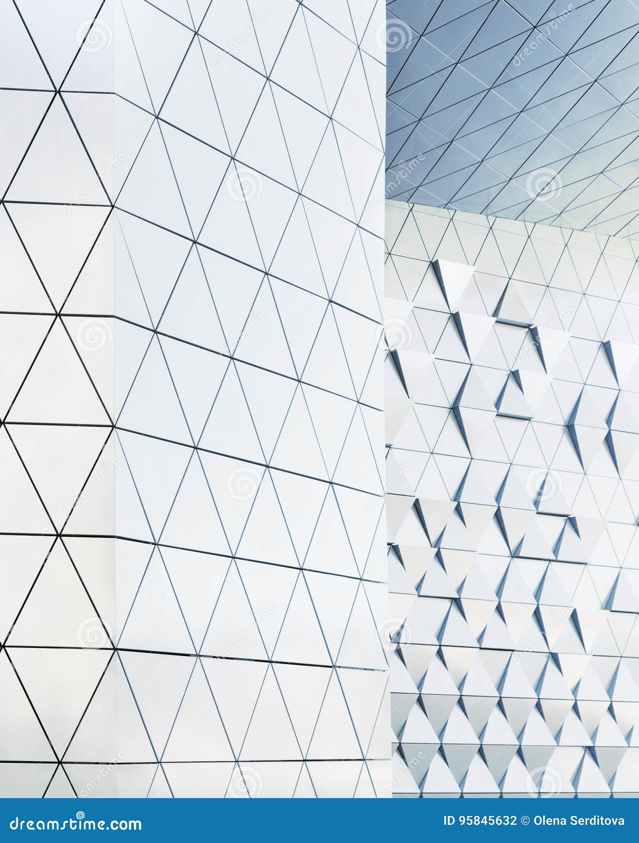 Abstract Architectural Pattern Stock Photo - Image of facade, blue ...