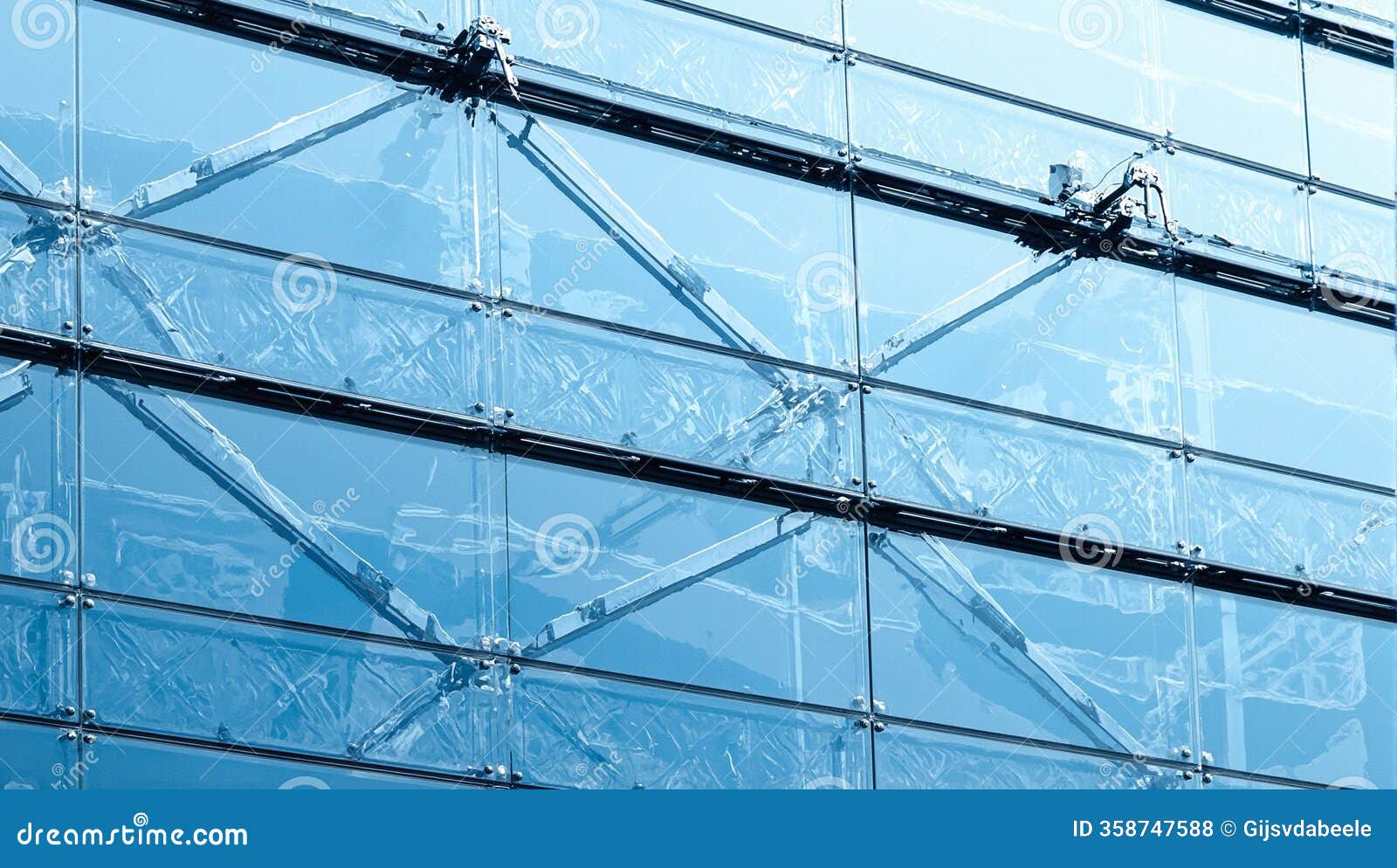 Abstract Architectural Pattern with Diagonal Bracing on Sleek High Rise ...