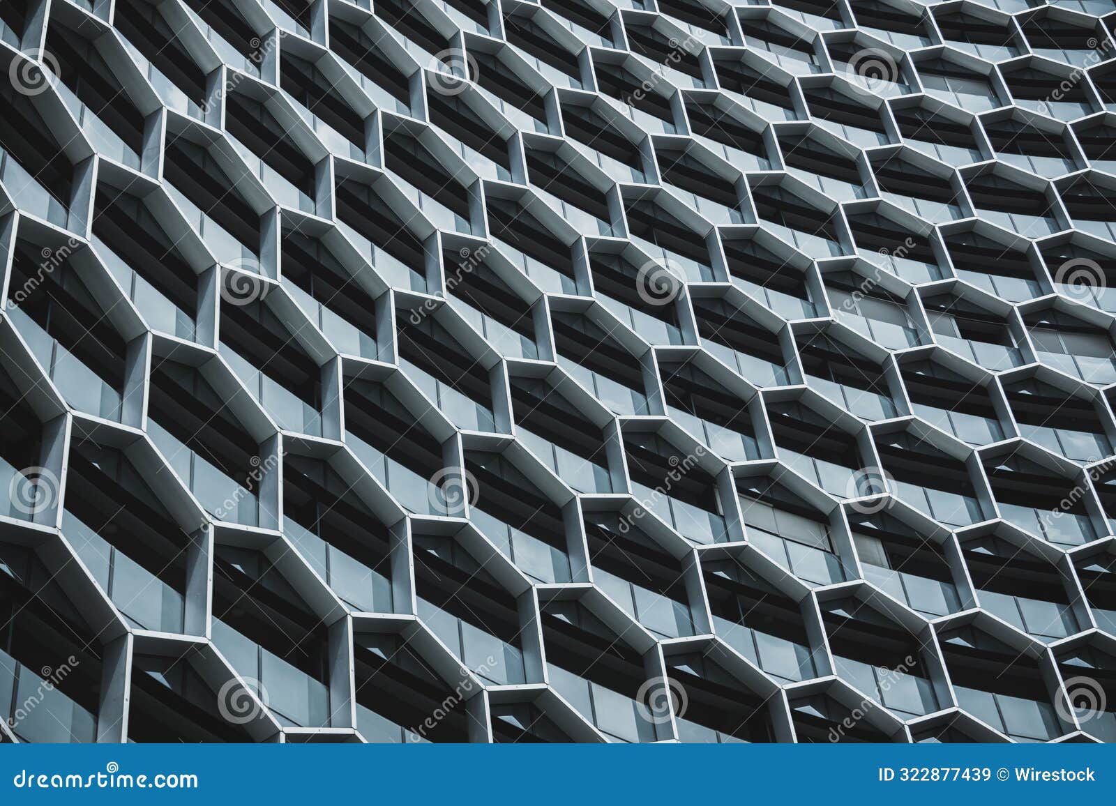 Abstract Architectural Pattern of a Modern Building Facade with ...