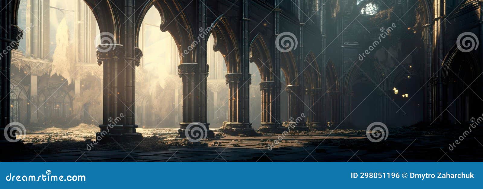 Abstract Architectural Shadows in the Context of a Gothic Cathedral ...