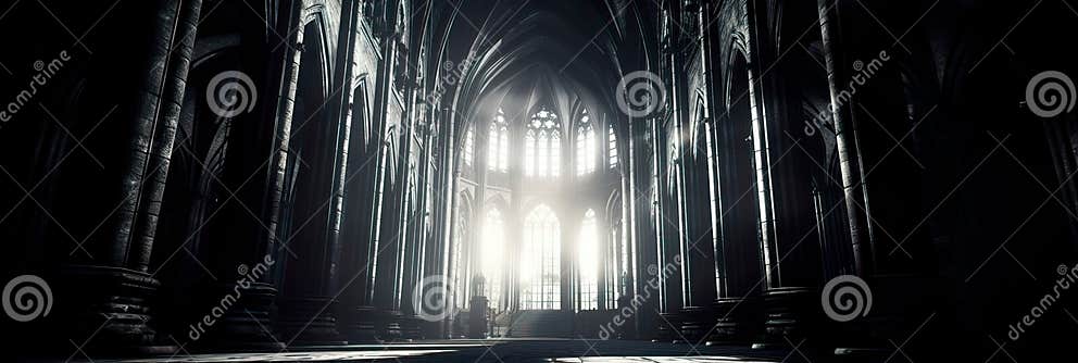 Abstract Architectural Shadows in the Context of a Gothic Cathedral ...