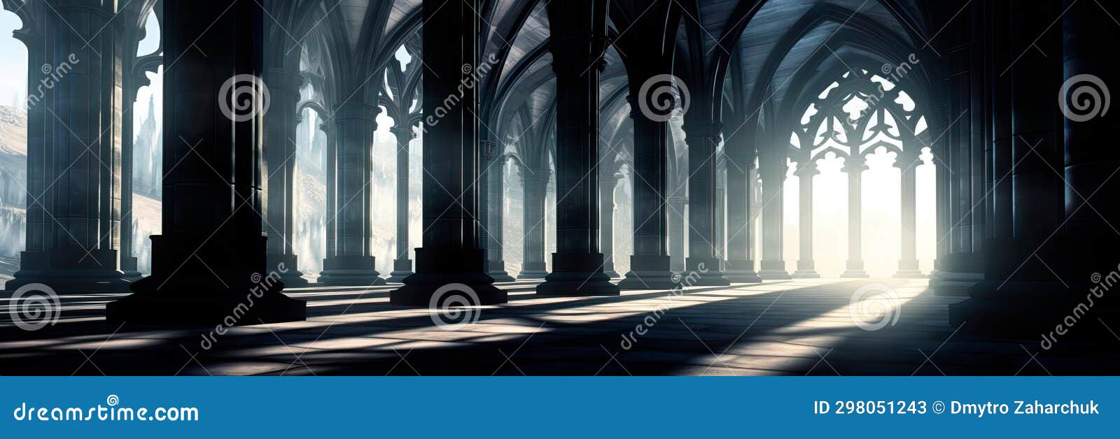 Abstract Architectural Shadows in the Context of a Gothic Cathedral ...