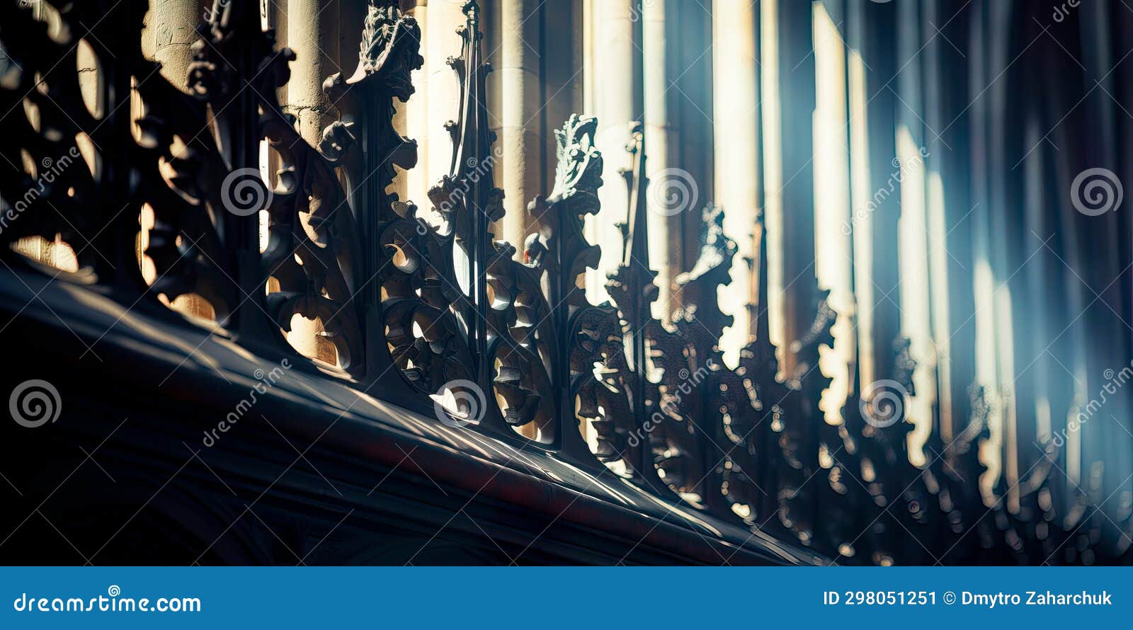 Abstract Architectural Shadows in the Context of a Gothic Cathedral ...