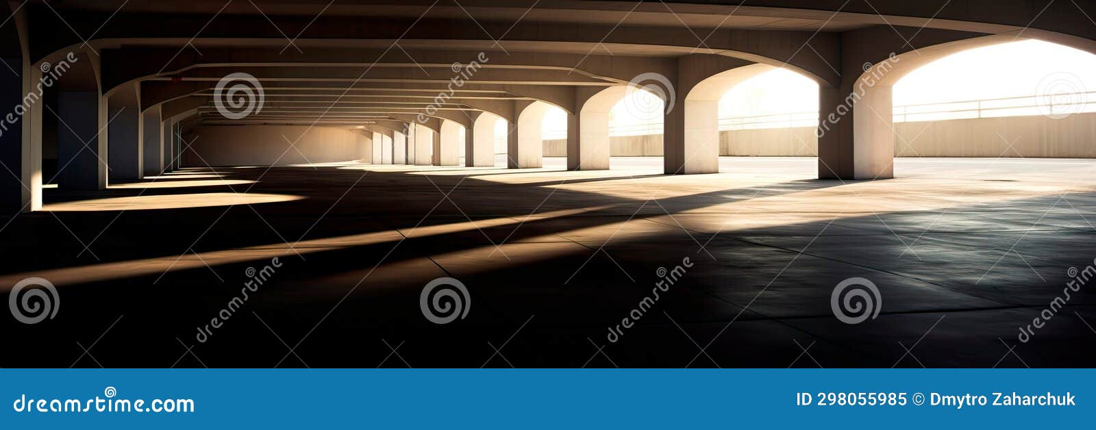 Abstract Architectural Shadows in an Underpass Setting, Capturing the ...