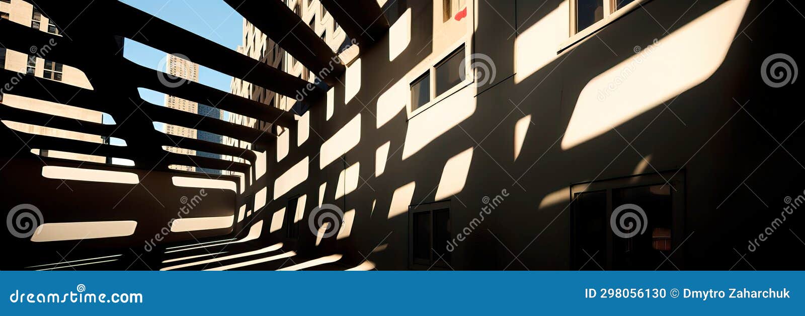 Abstract Architectural Shadows in an Urban Environment, Incorporating ...