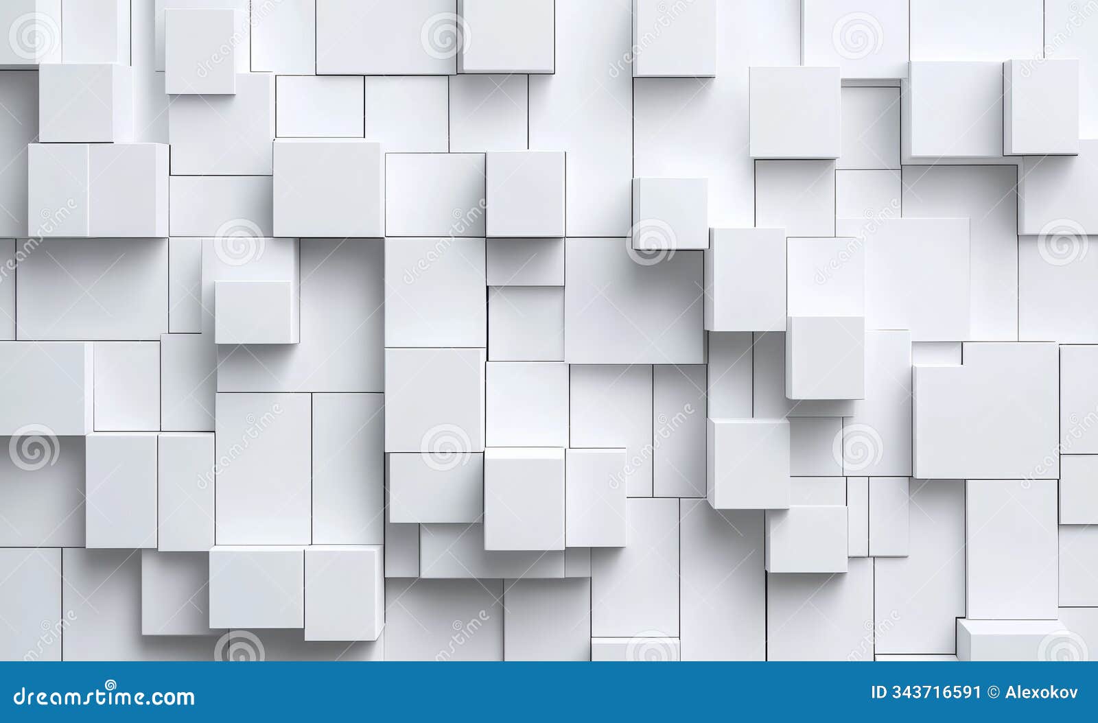Abstract Architectural Wall Pattern with 3D Cubes for Modern Building ...