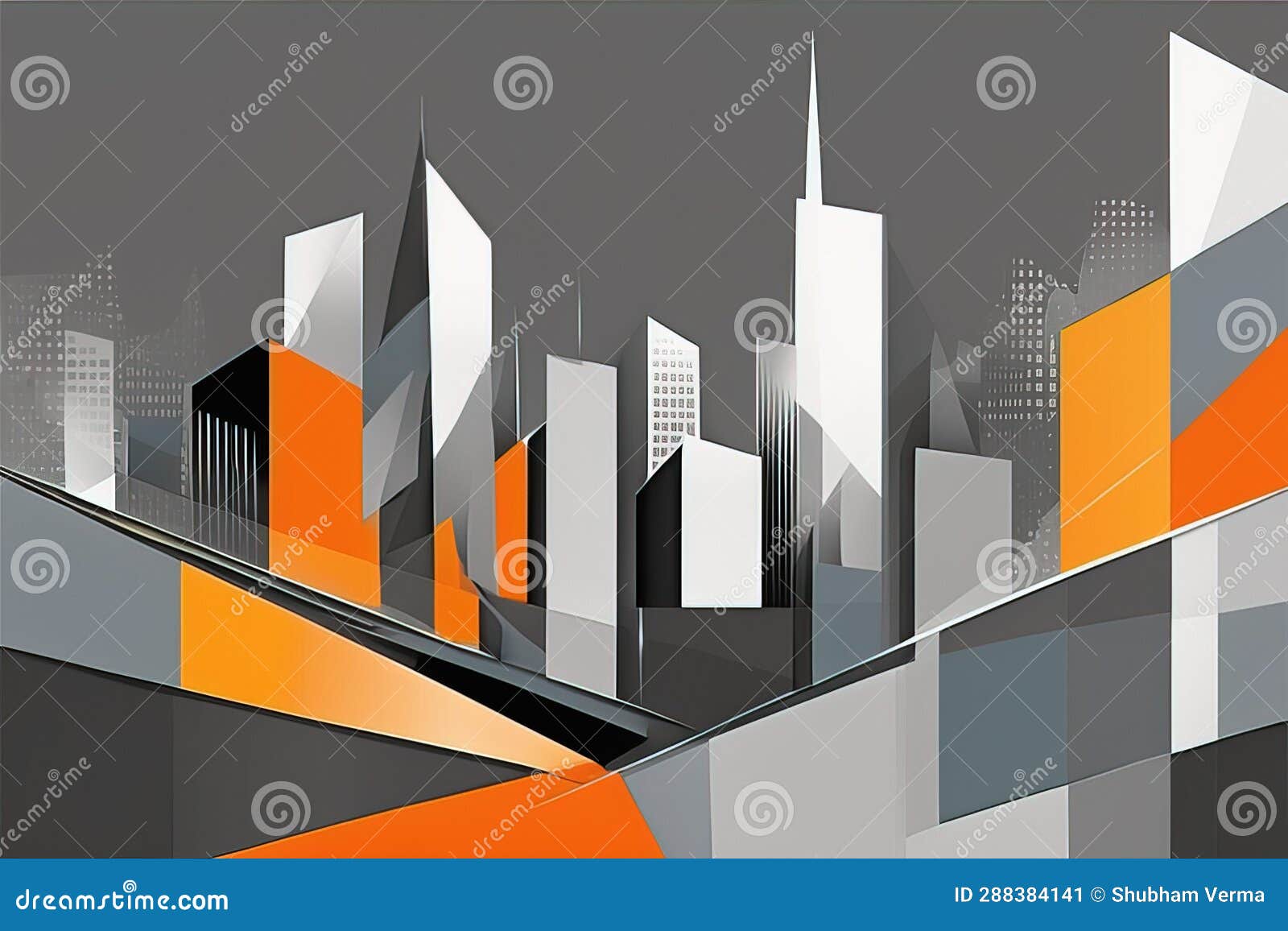 Abstract Architectural Wallpaper Design, Digital Concept ...
