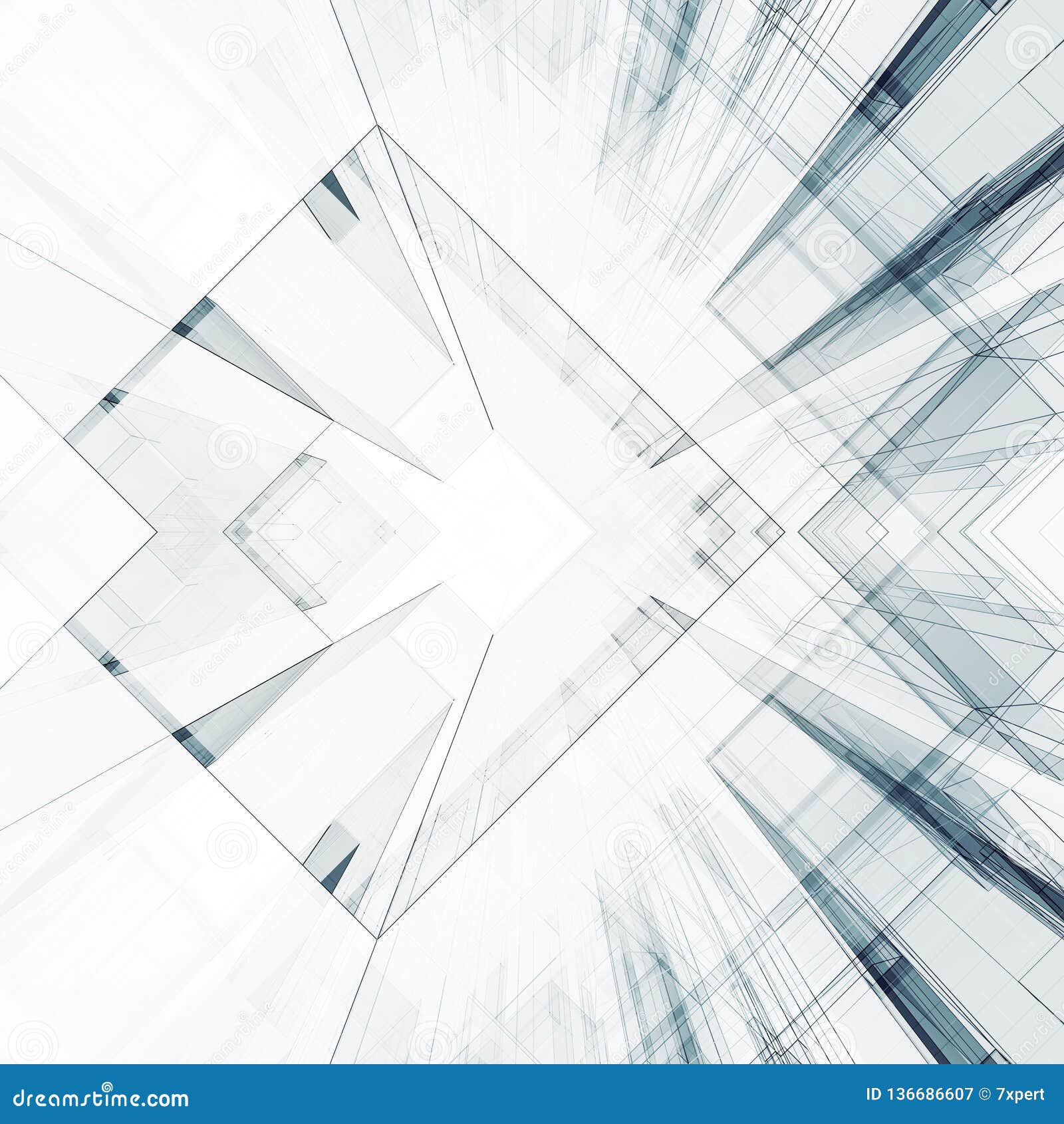 Abstract Architecture Background 3d Rendering Stock Illustration Illustration Of Background