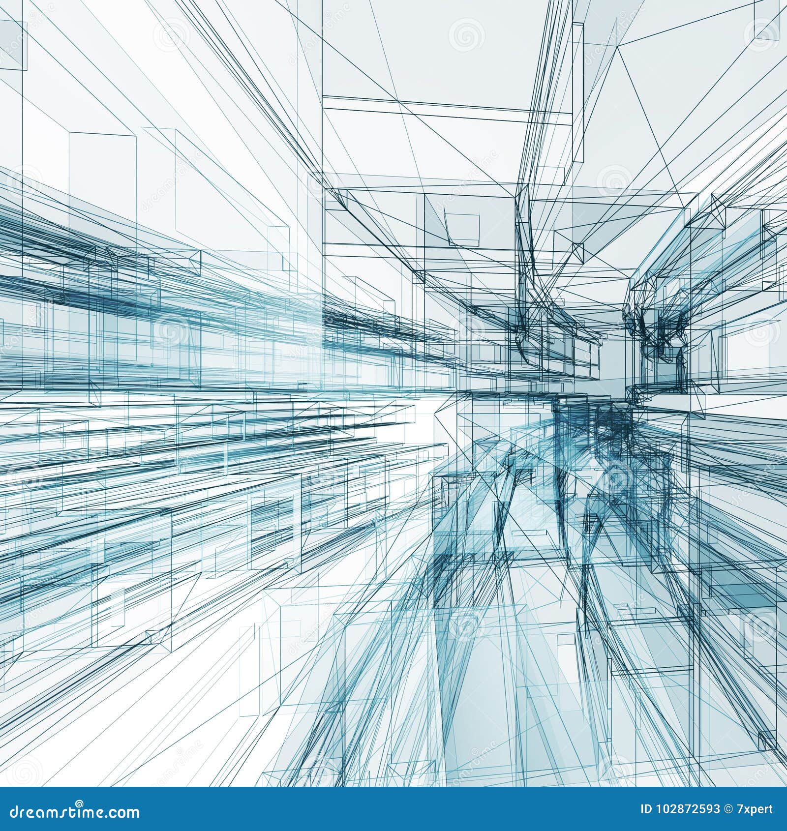 Abstract Architecture Background 3d Rendering Stock Image - Image of ...