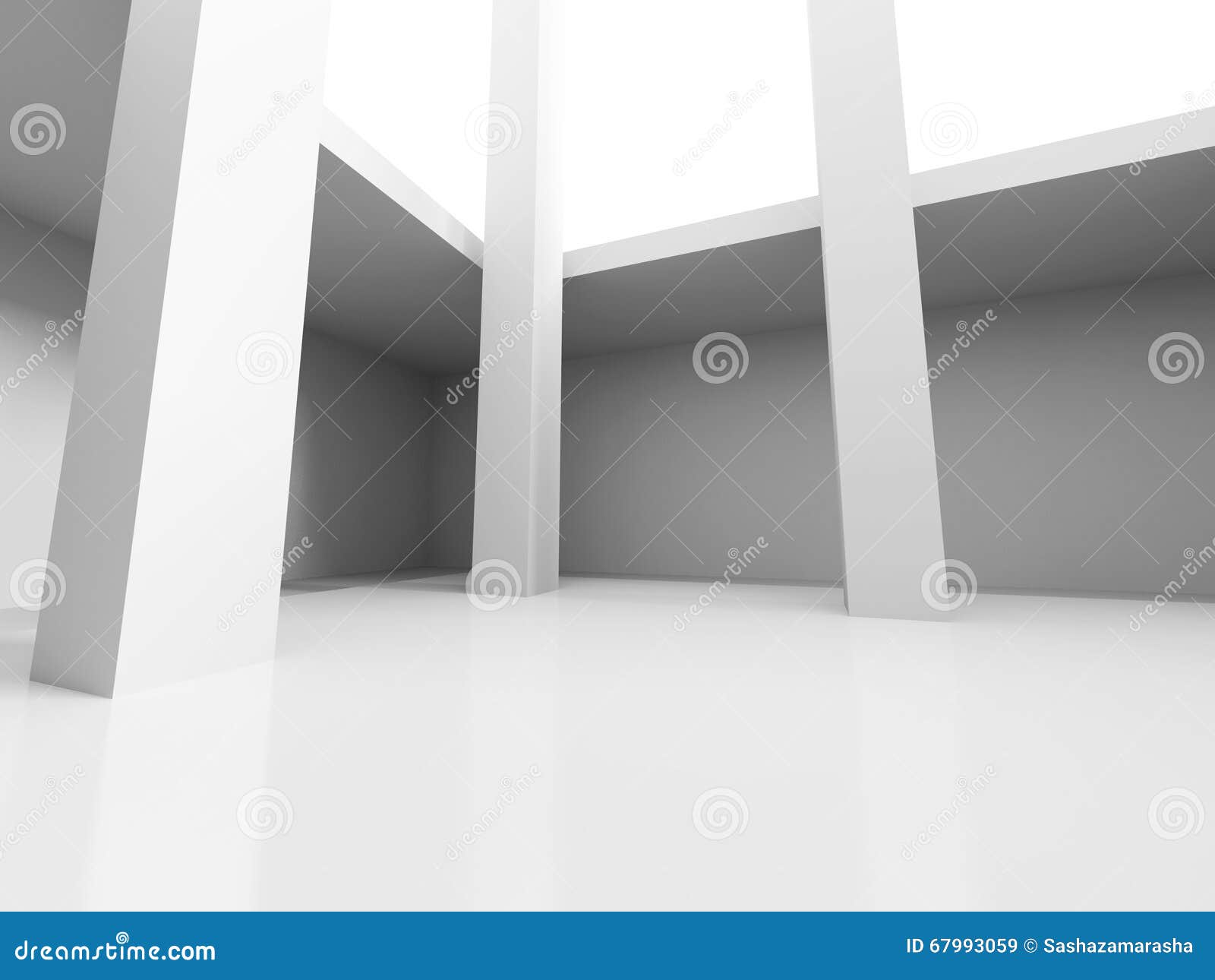 Abstract Architecture Background. Empty White Room Interior Stock Image ...