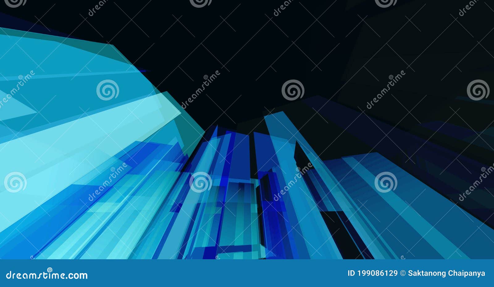 Abstract Architecture Background, Modern Concept 3d Illustration ...