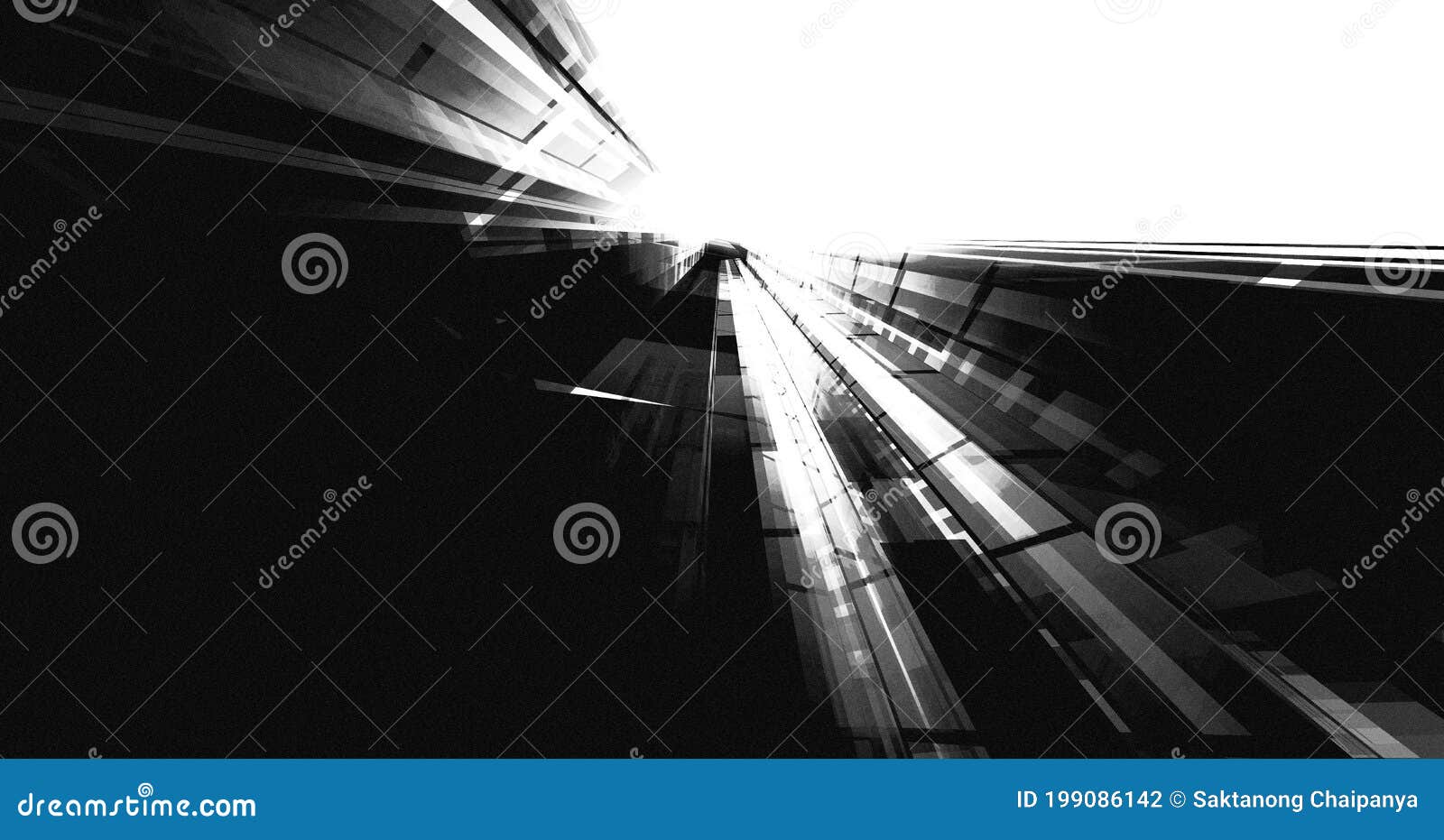 Abstract Architecture Background, Modern Concept 3d Illustration ...