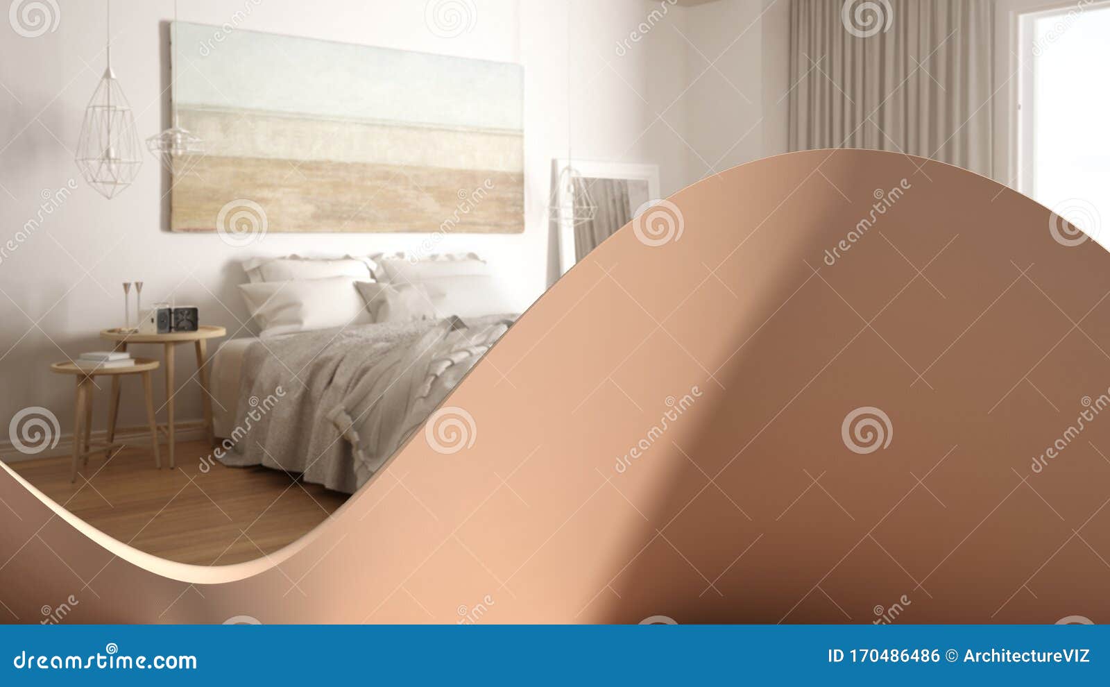 Abstract Architecture Background, Wavy Fluid Shape, Creative Wall ...