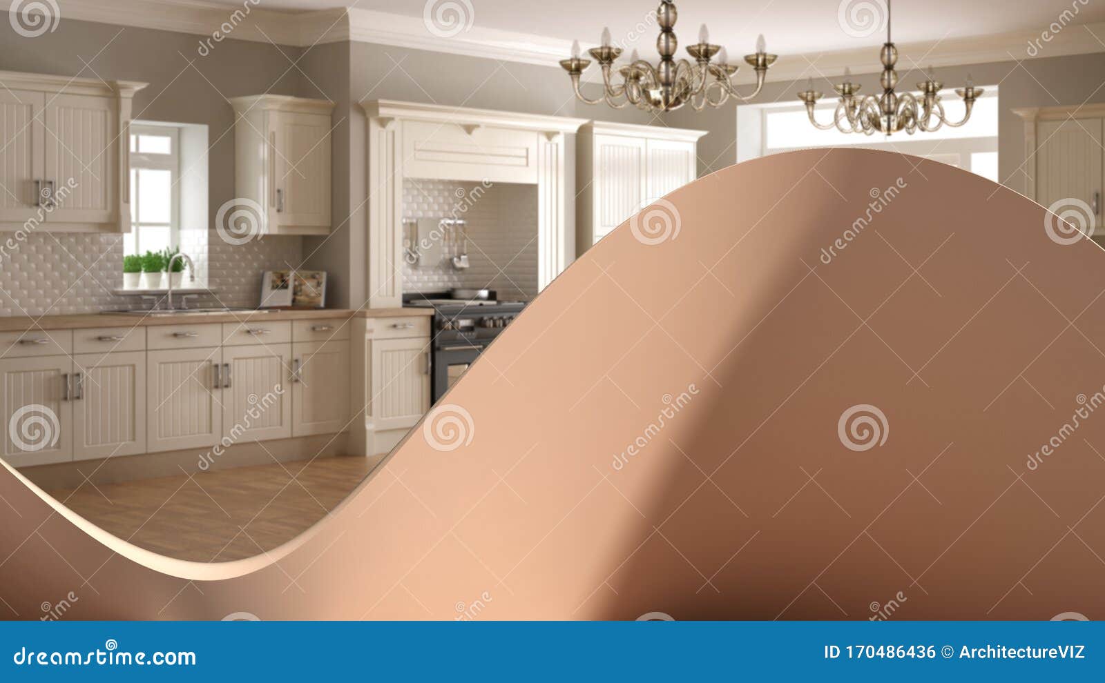 Abstract Architecture Background, Wavy Fluid Shape, Creative Wall ...