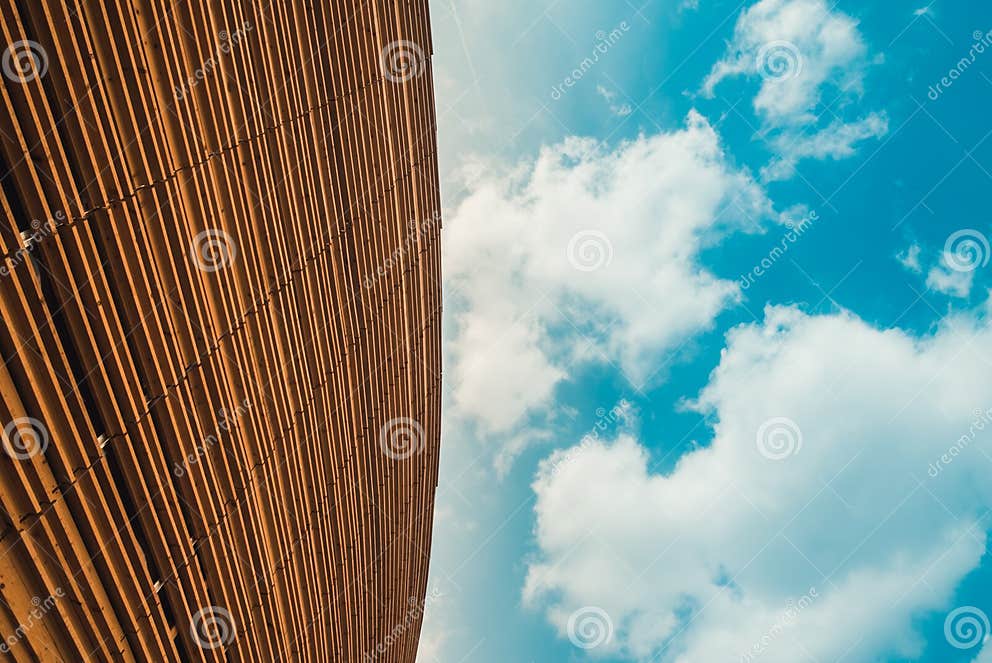 Abstract Architecture and Blue Sky Stock Image - Image of shiny, detail ...