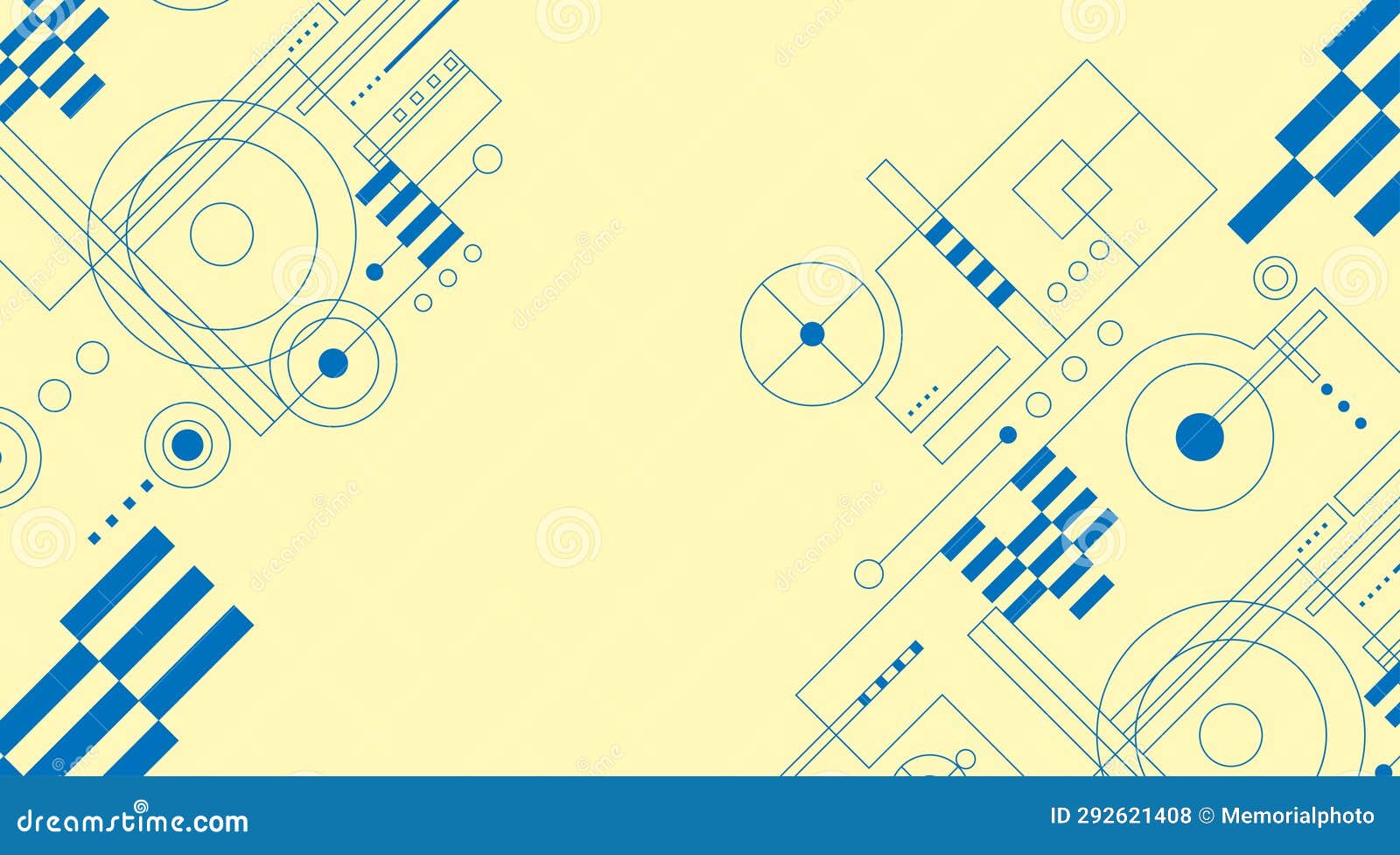 Abstract Architecture Blueprint Concept. Geometric Building ...