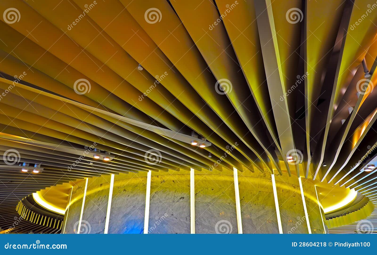 Abstract Architecture Ceiling Design Stock Photo - Image of style ...