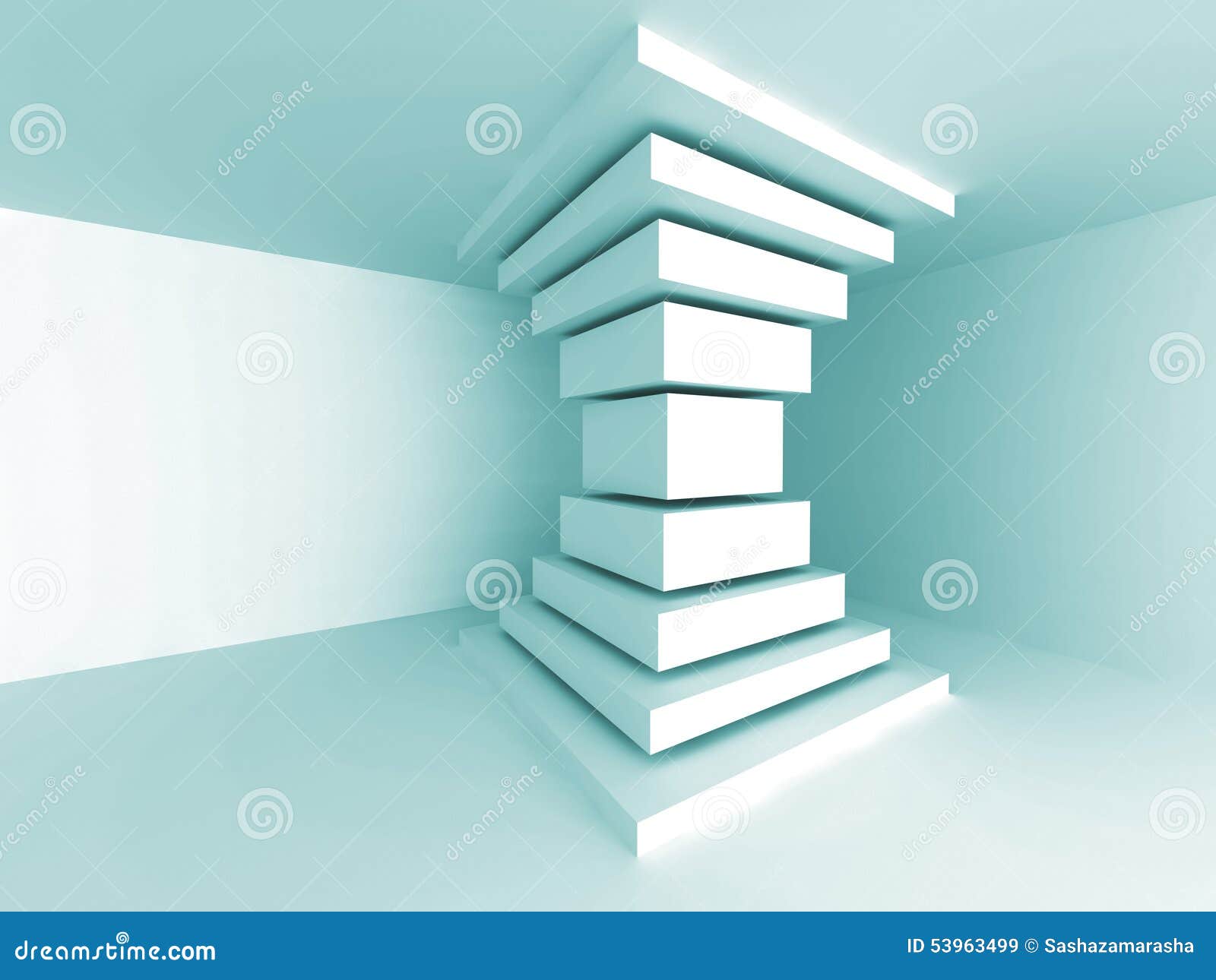Abstract Architecture Column Design Background Stock Illustration ...