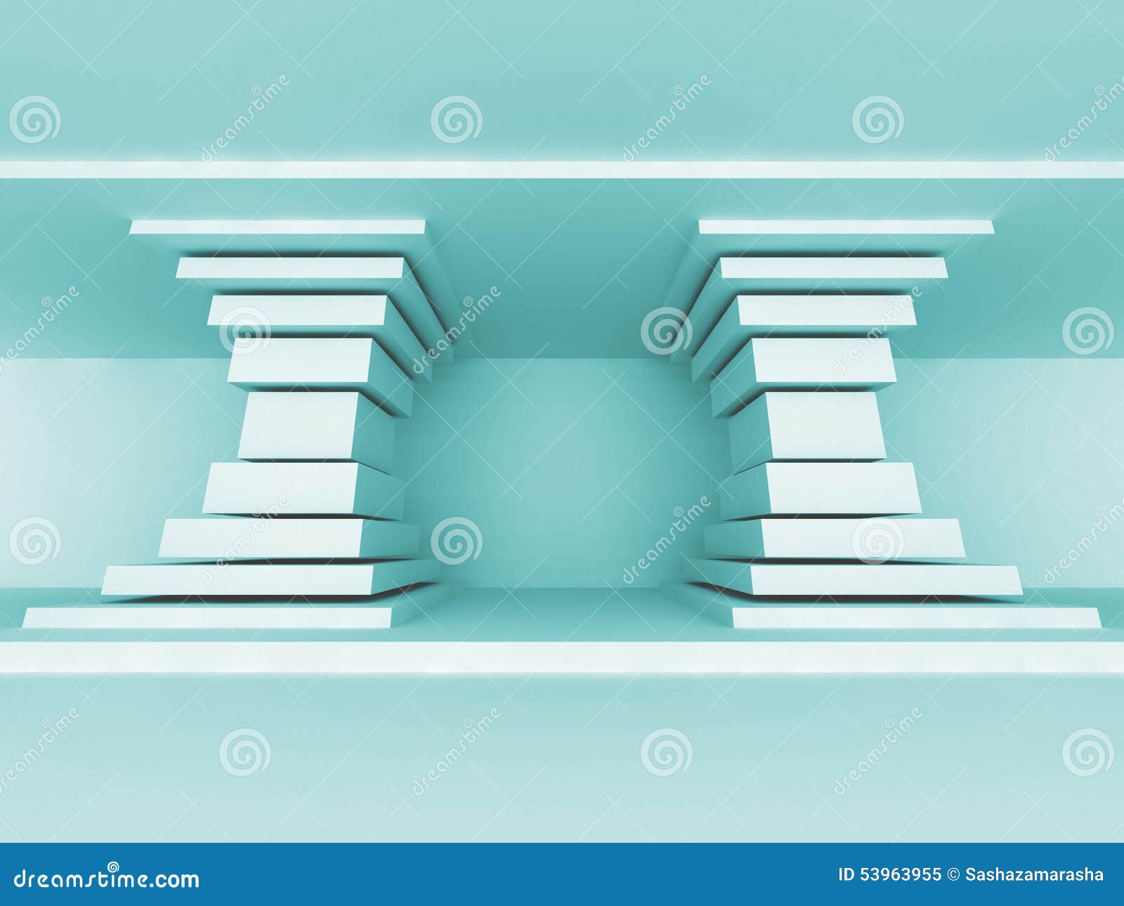 Abstract Architecture Column Design Background Stock Illustration ...