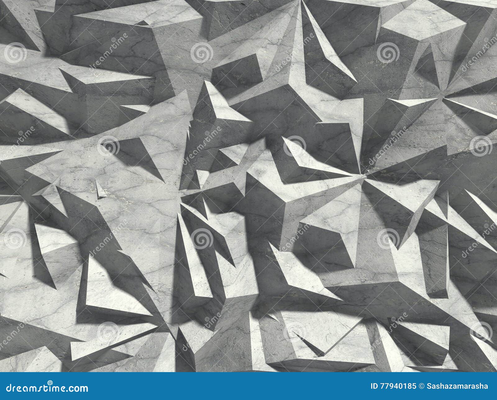 Abstract Architecture Concrete Chaotic Pattern Wall Background Stock ...