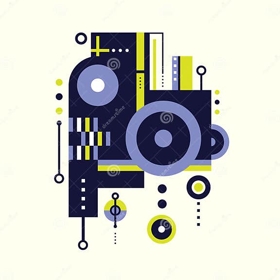 Abstract Architecture Construction Background. Geometric Minimal Shape ...