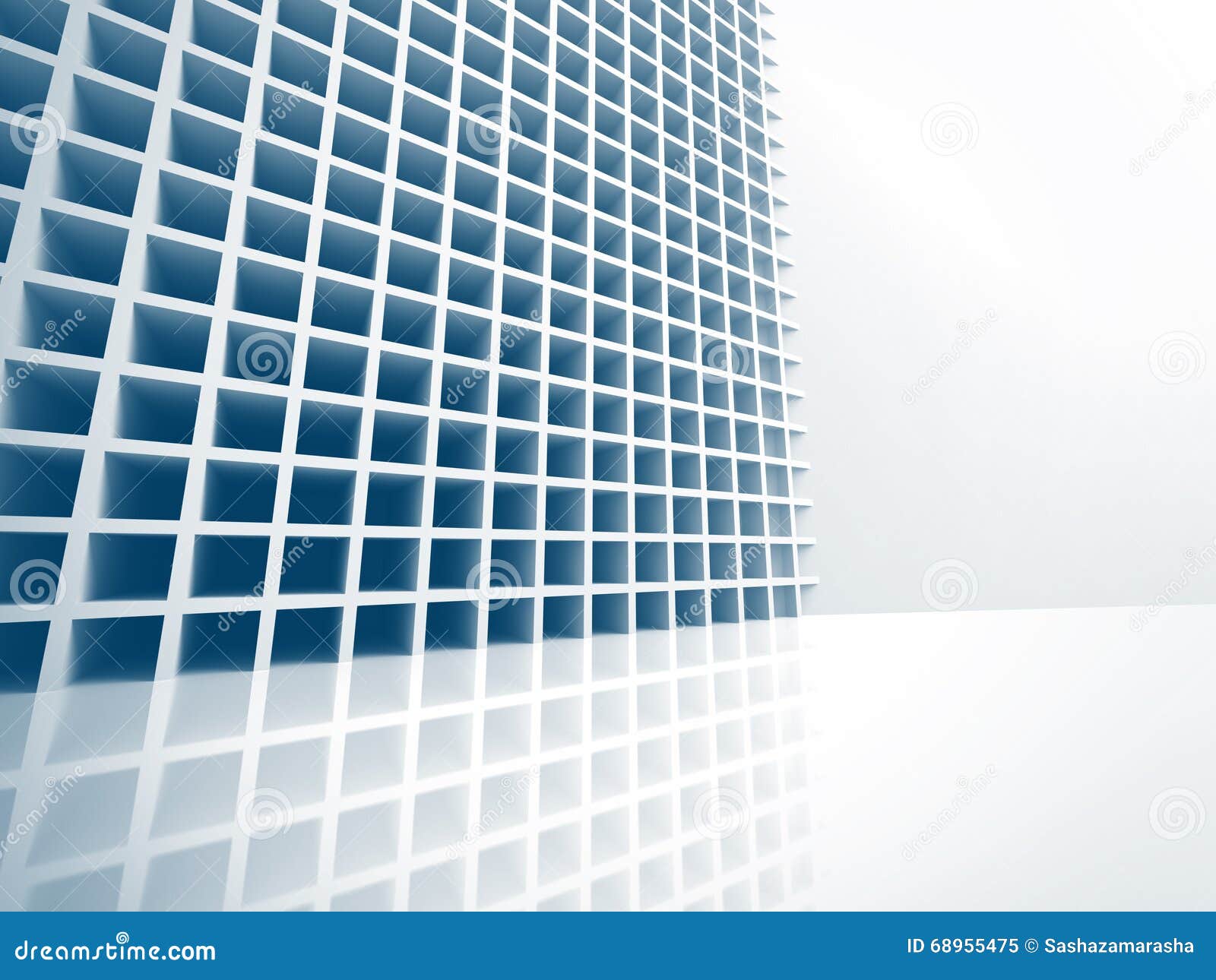 Abstract Architecture Construction White Background Stock Illustration ...