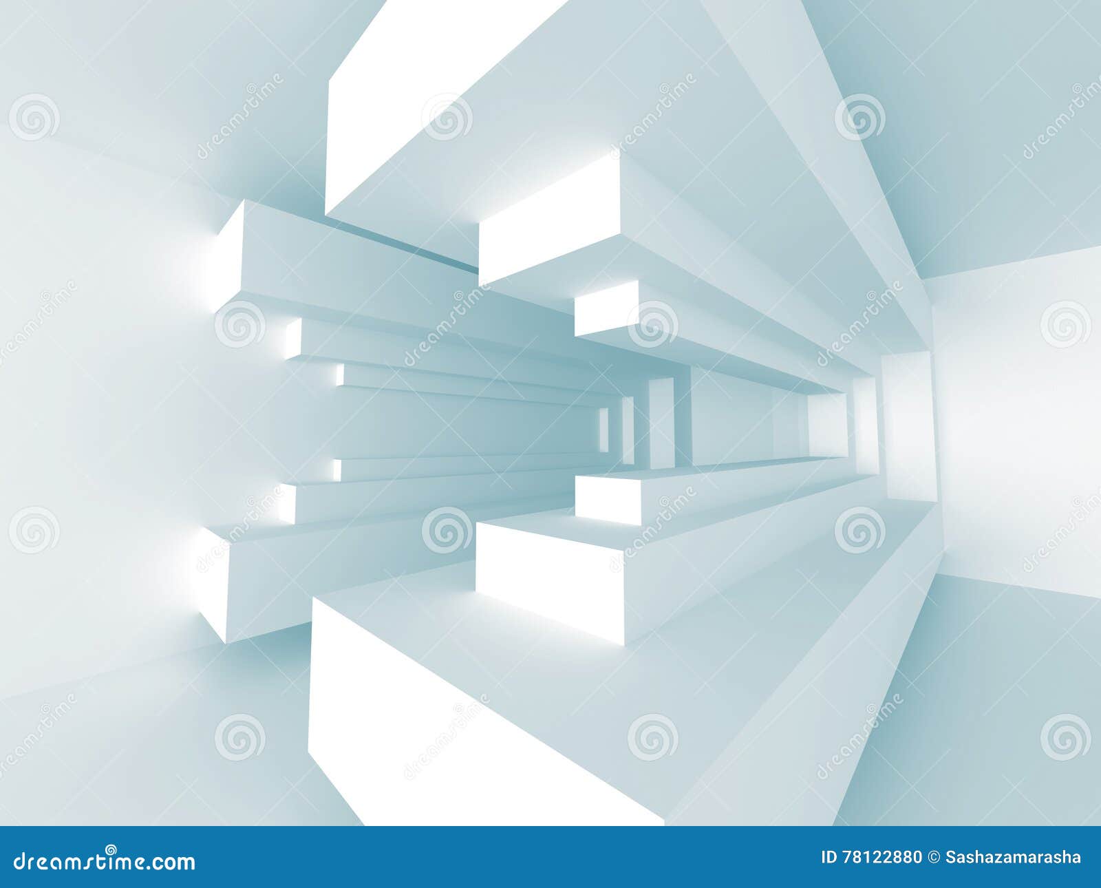Abstract Architecture Design Interior Background Stock Illustration ...