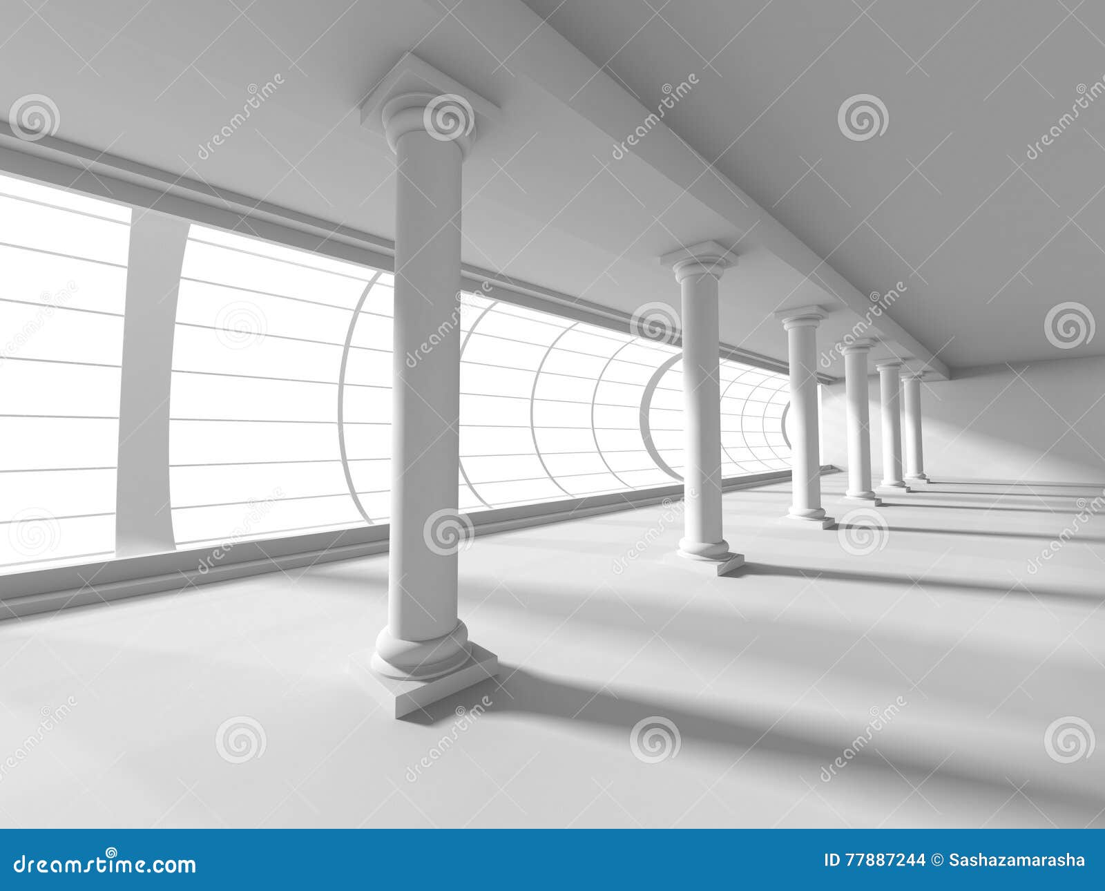 Abstract Architecture Design Interior Column Background Stock ...