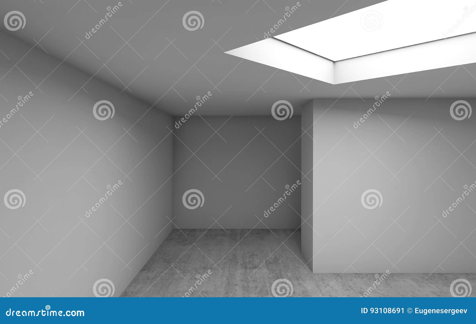 Abstract Architecture, Empty Room Interior 3 D Stock Illustration ...