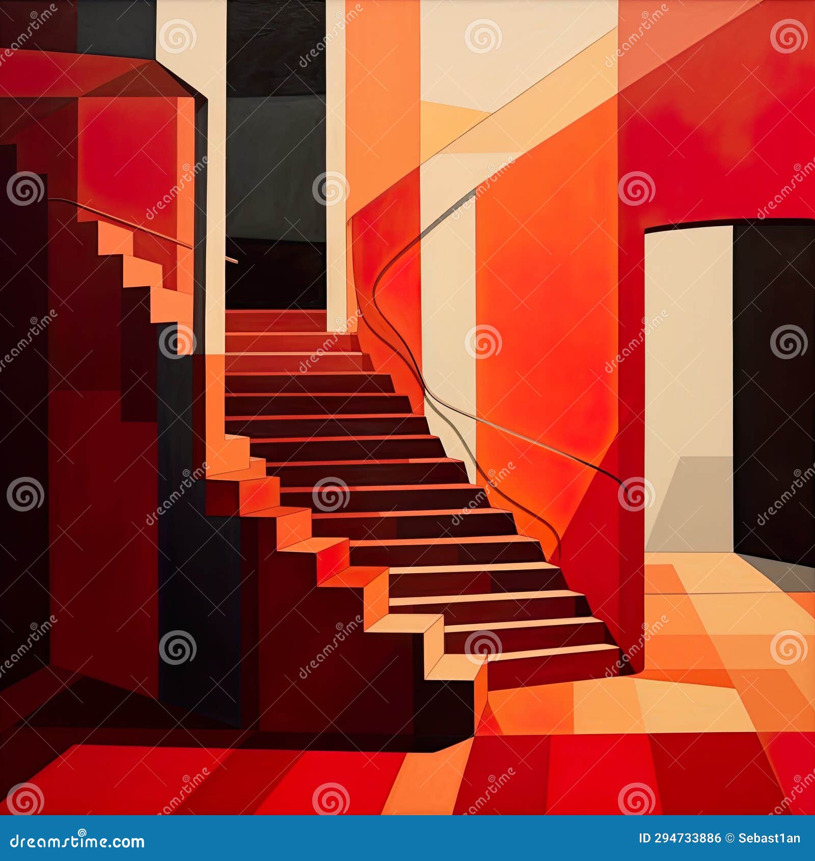 Abstract Architecture Illustration Is A Highly Artistic And Imaginative ...