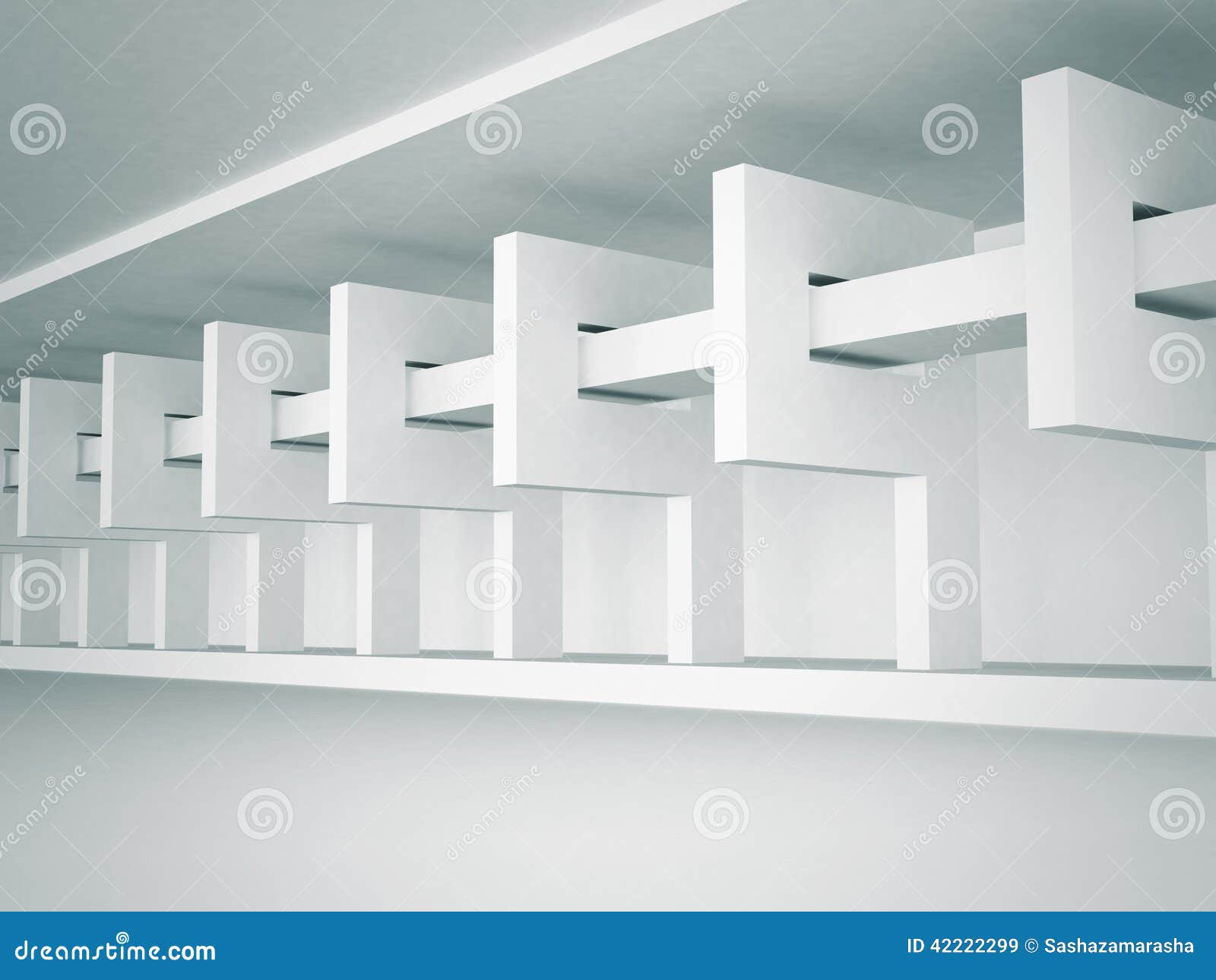 Abstract Architecture Interior Design Background Stock Illustration ...