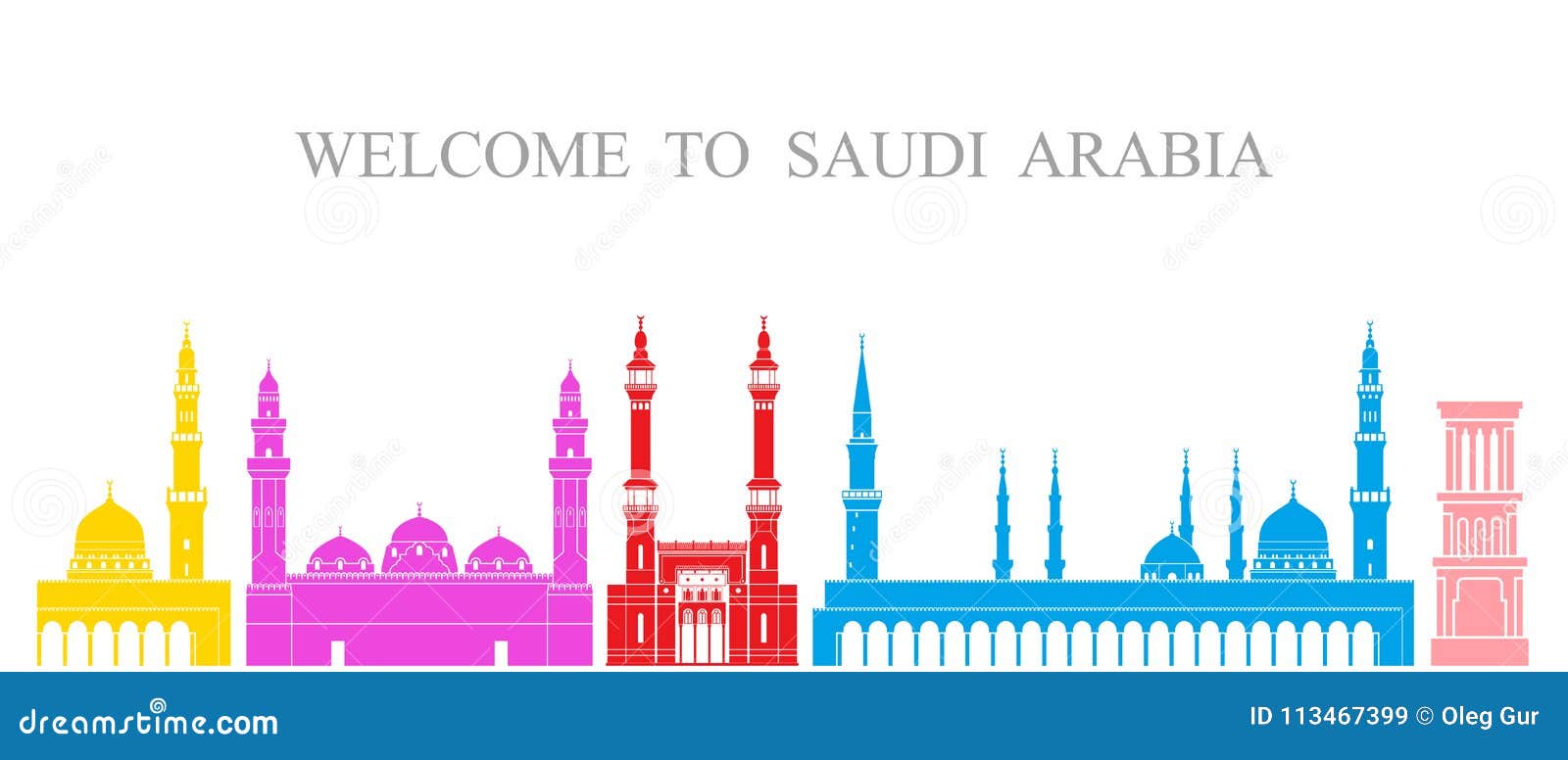 Abstract Architecture. Isolated Saudi Arabia Architecture on White ...