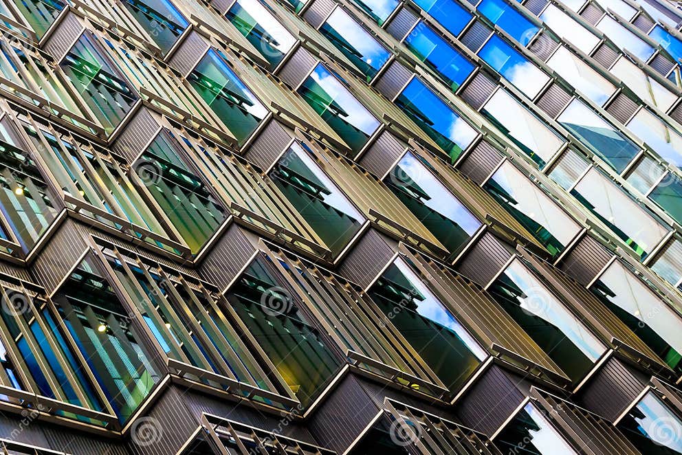 Abstract Architecture of a Modern Building Stock Photo - Image of ...