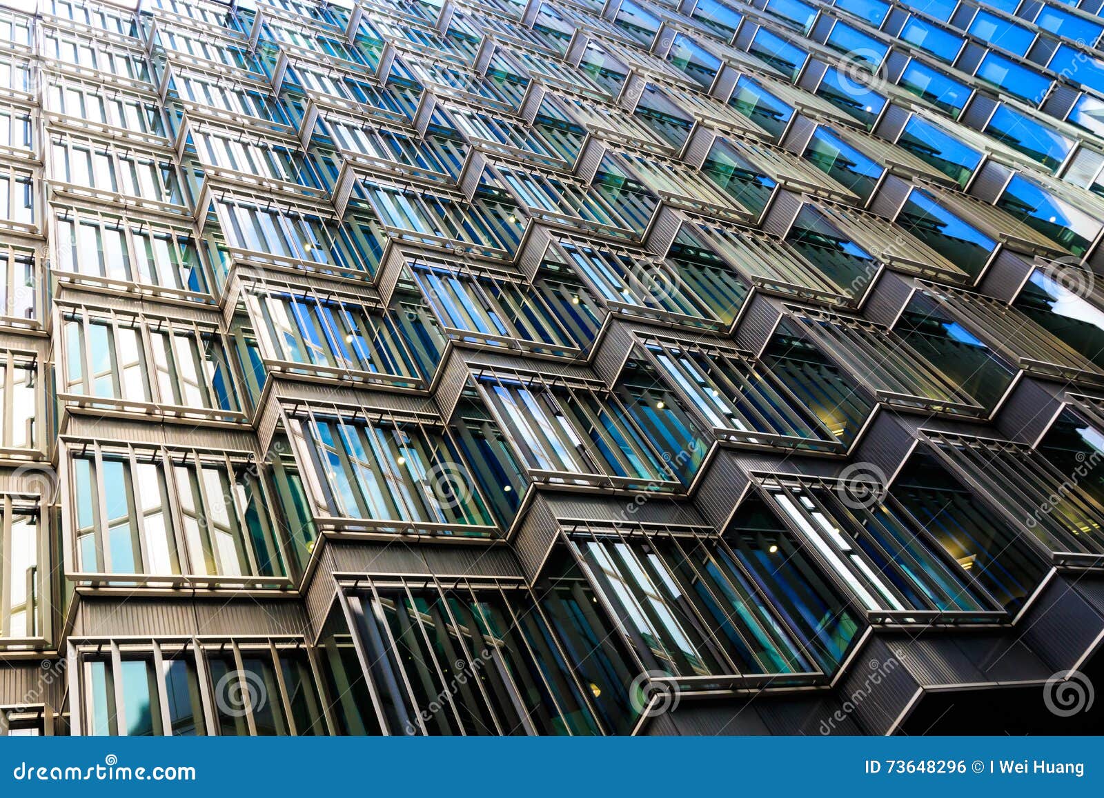 Abstract Architecture of a Modern Building Stock Photo - Image of glass ...