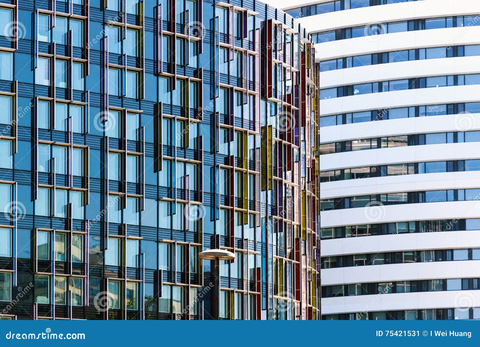 Abstract Architecture of a Modern Building Stock Image - Image of ...