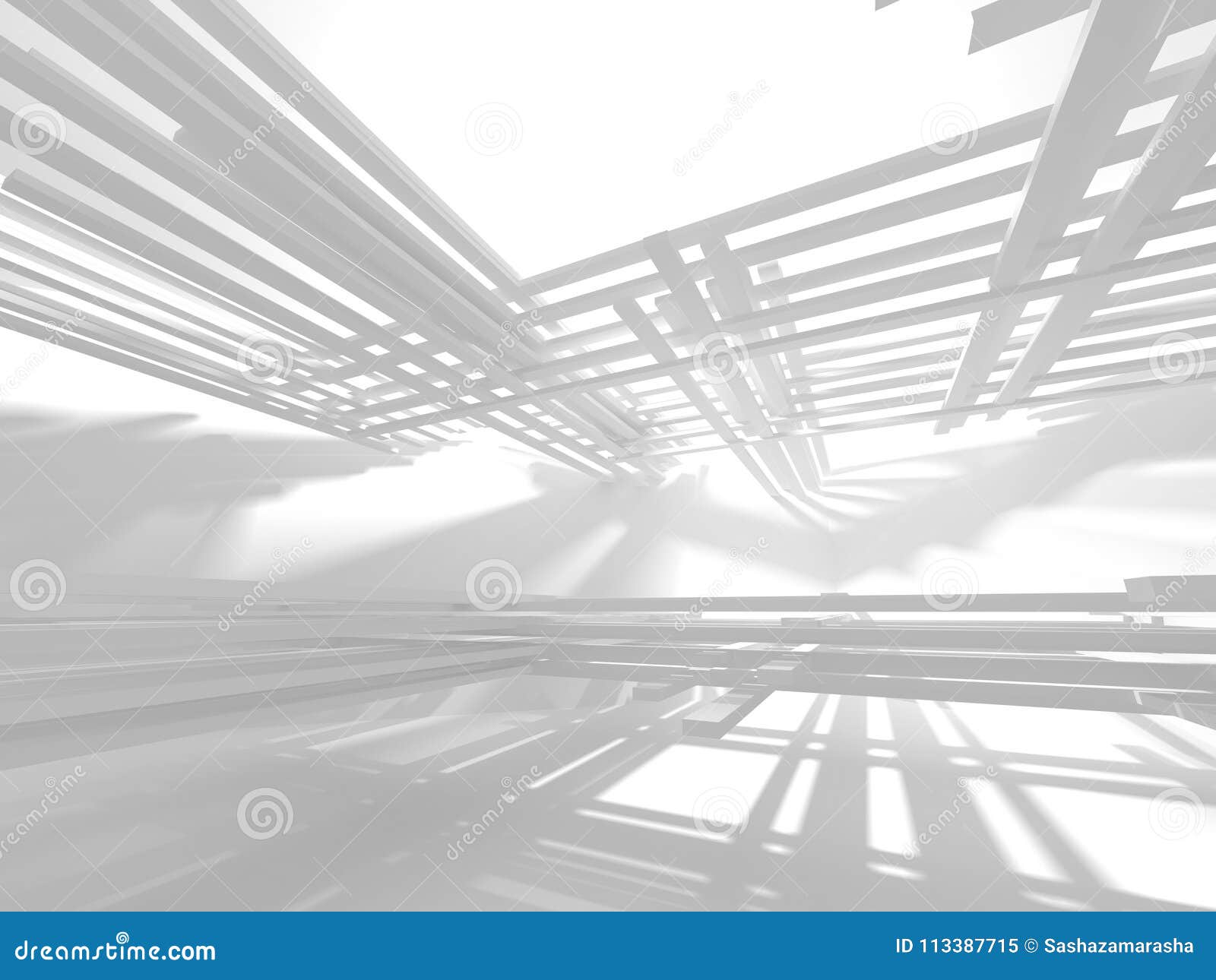 Abstract Architecture Modern Design Background Stock Illustration ...