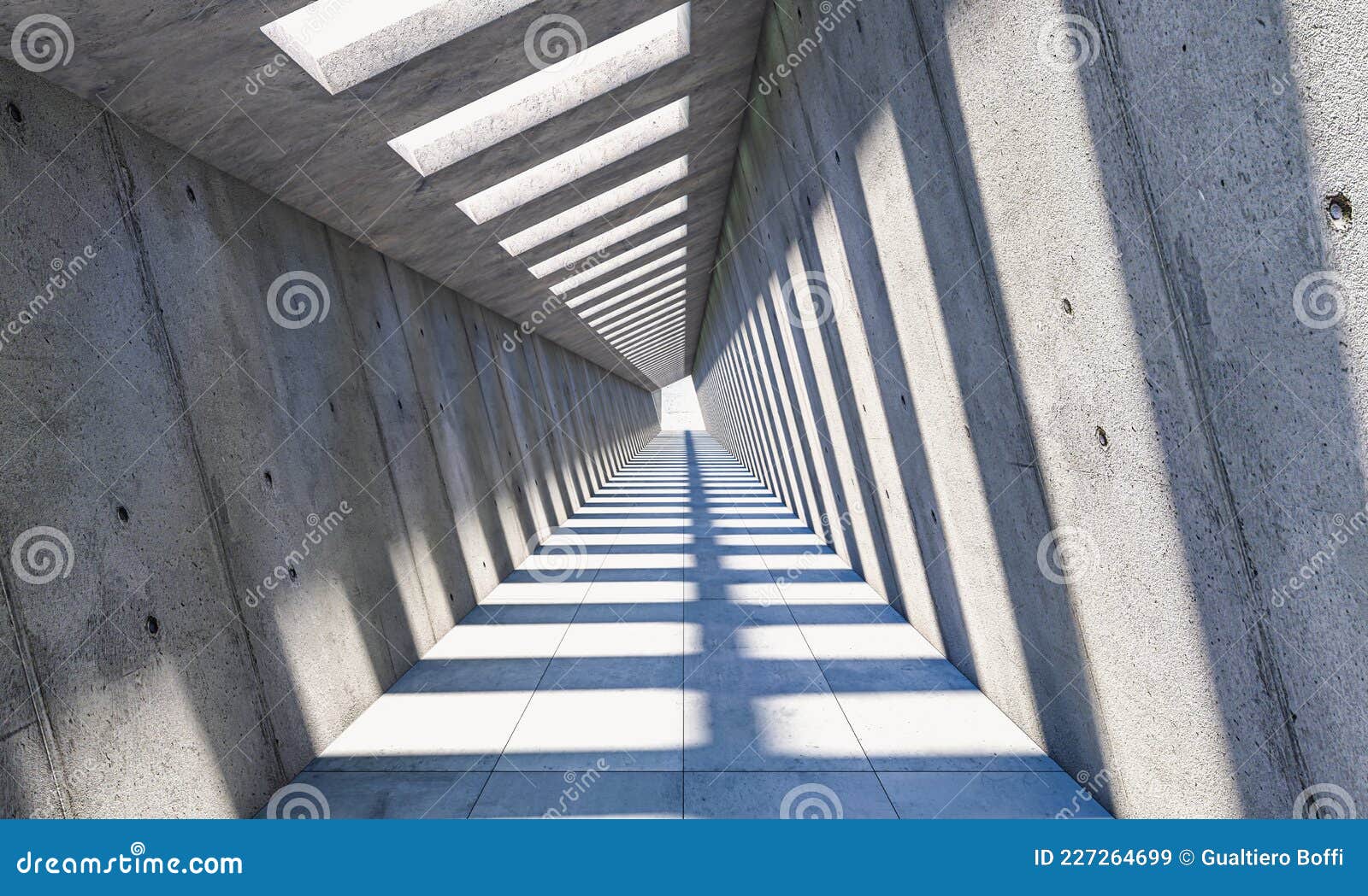 Abstract Architecture with Passage and Diagonal Walls Stock ...