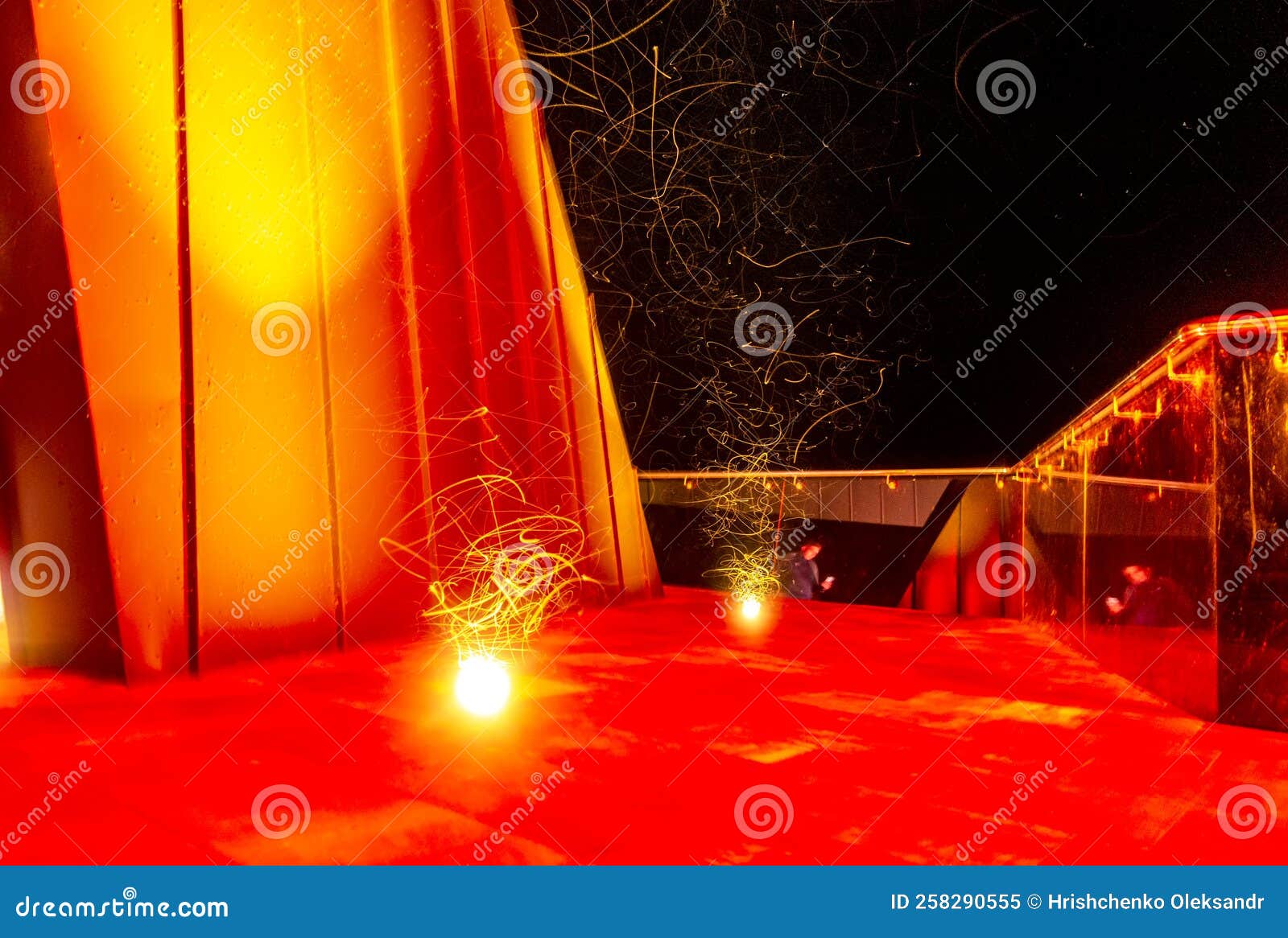 Abstract Architecture of Red Color Stock Image - Image of building ...