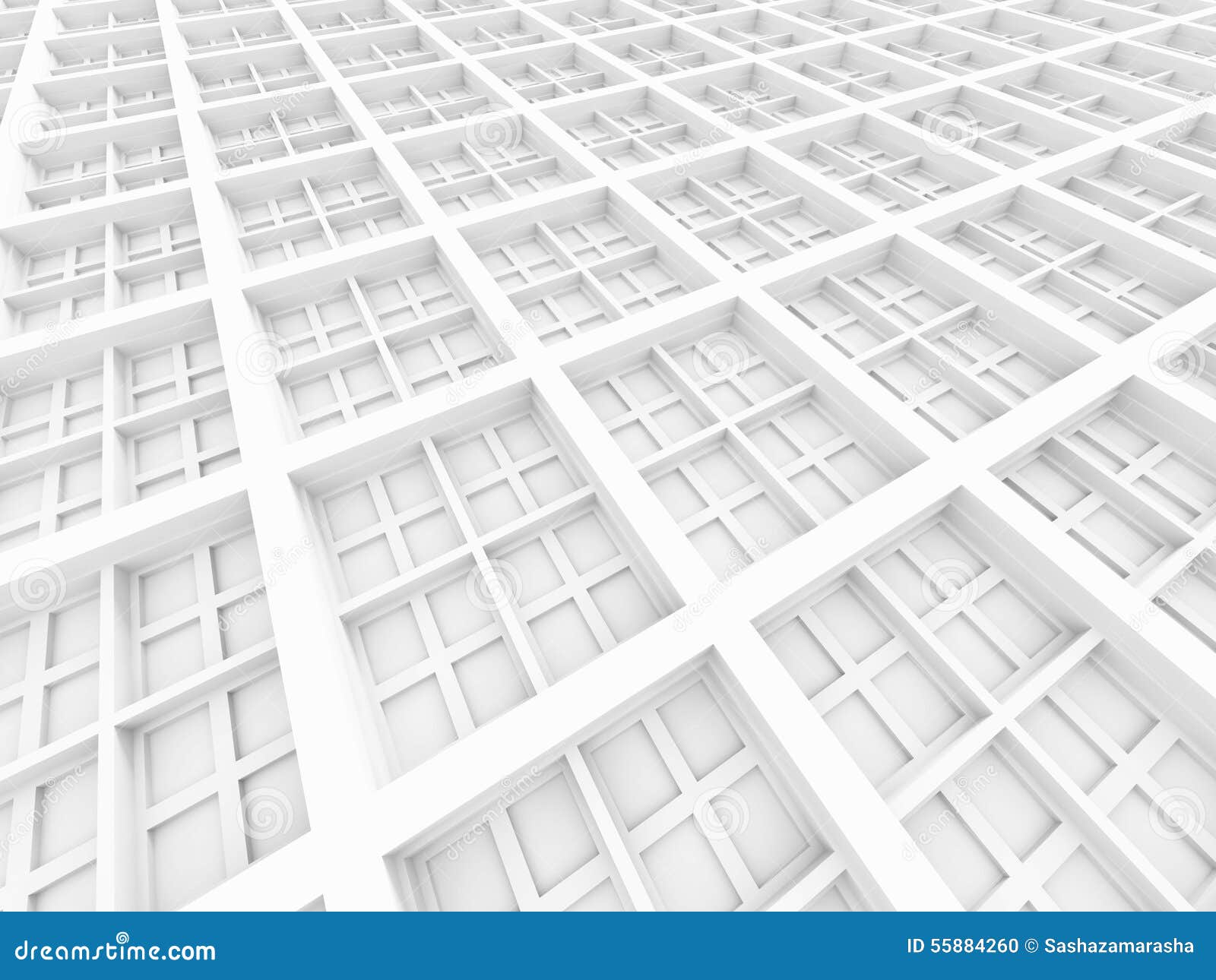 Abstract Architecture Square Structure Background Stock Illustration ...