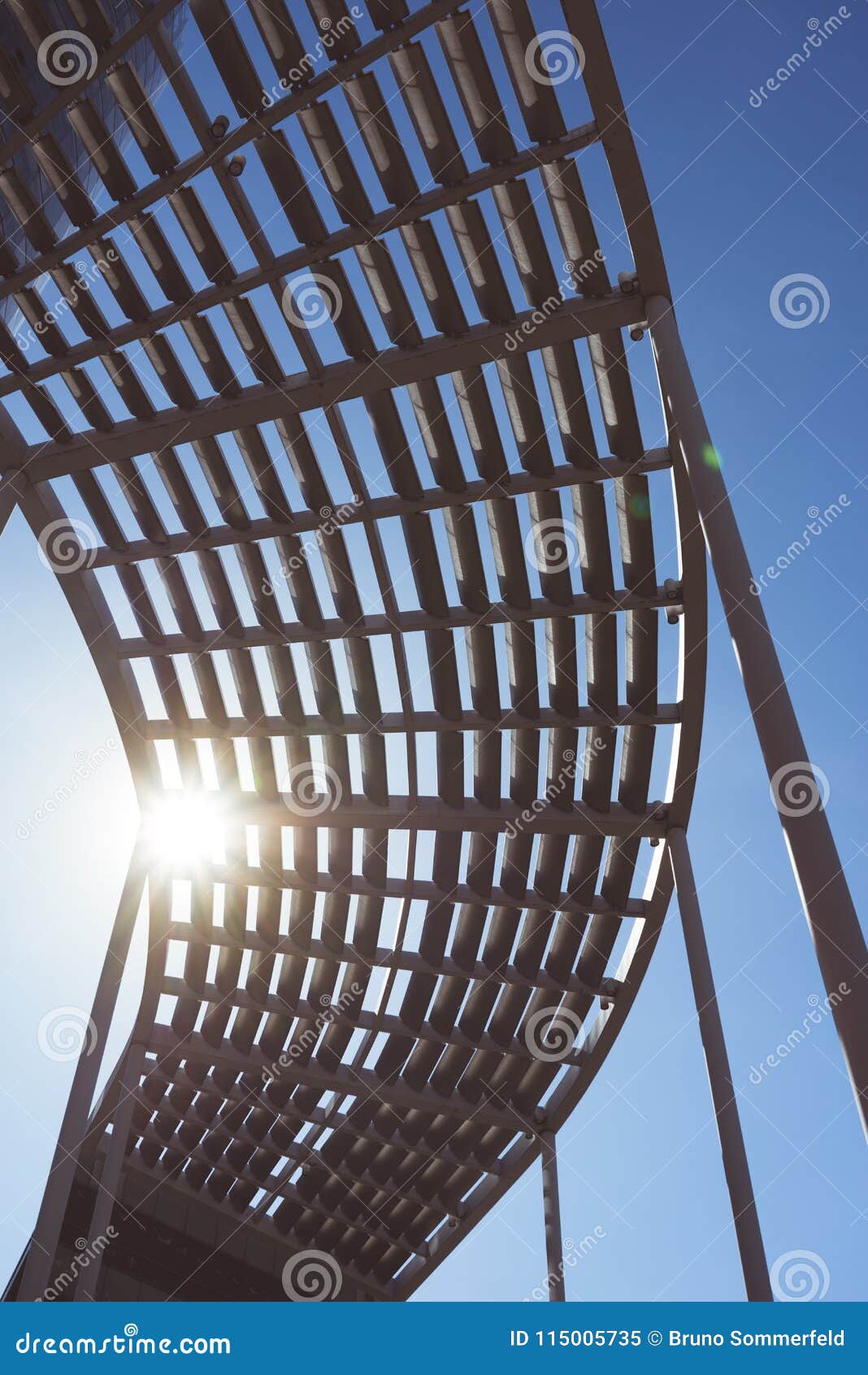 Abstract Architecture with Sun Flare Stock Image - Image of financial ...