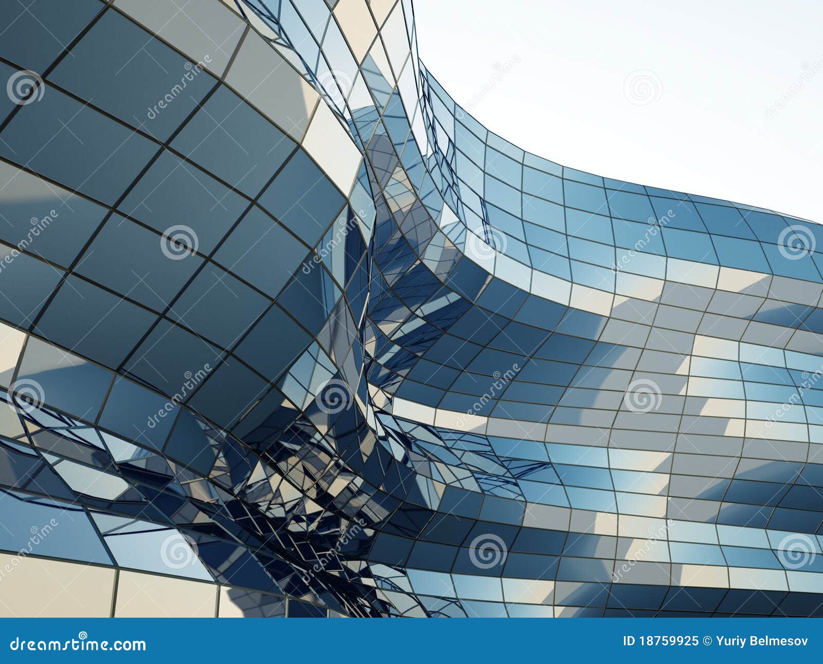 Abstract architecture wall stock illustration. Illustration of wavy ...