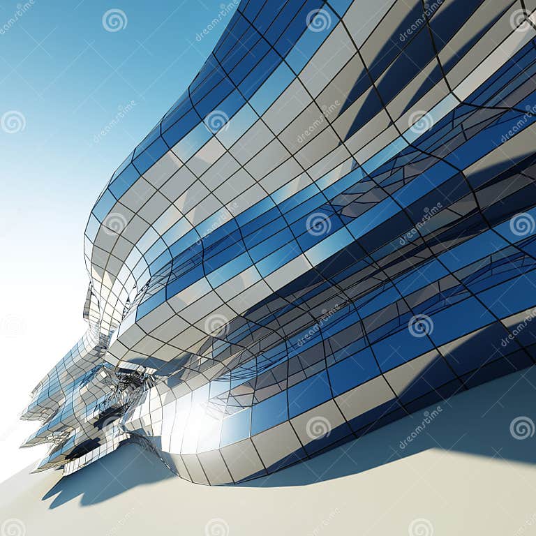 Abstract architecture wall stock illustration. Illustration of ...