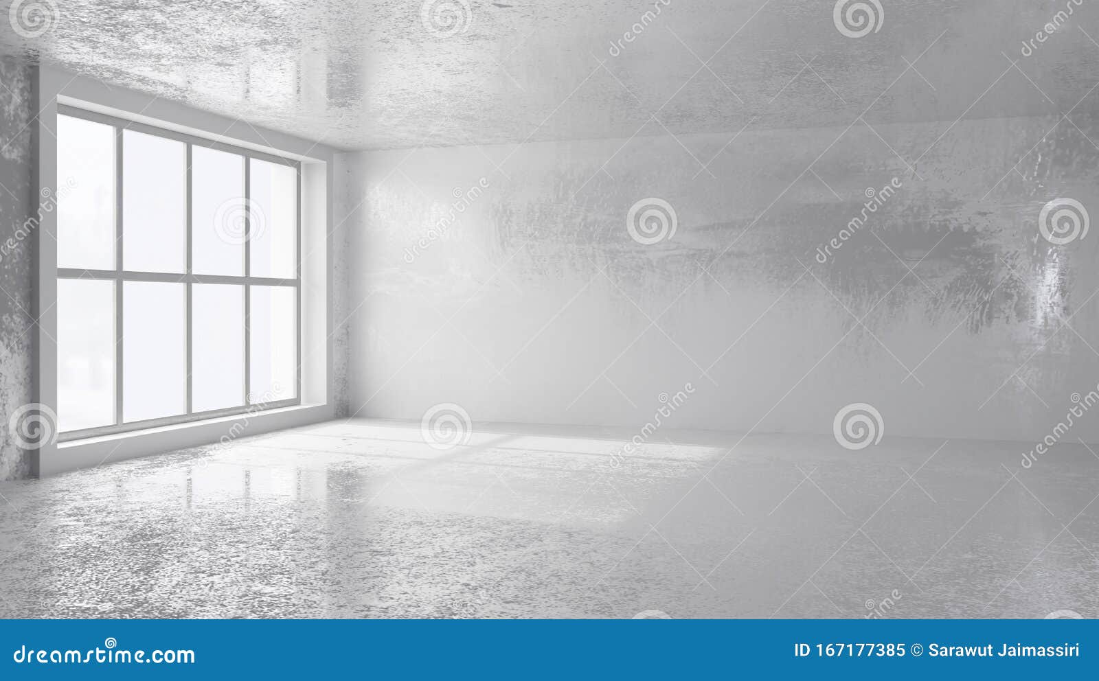 Abstract Architecture White Room Interior Stock Illustration ...