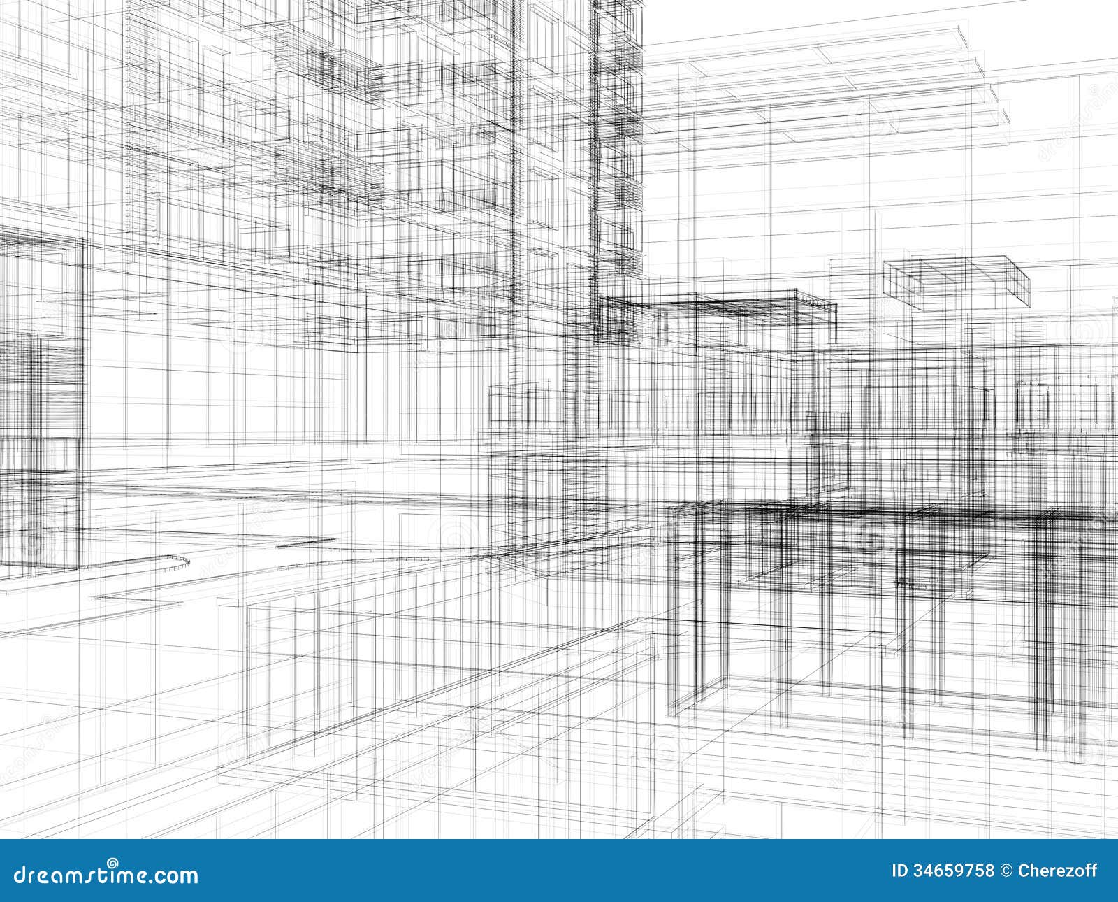 Abstract archticture stock illustration. Illustration of equipment ...