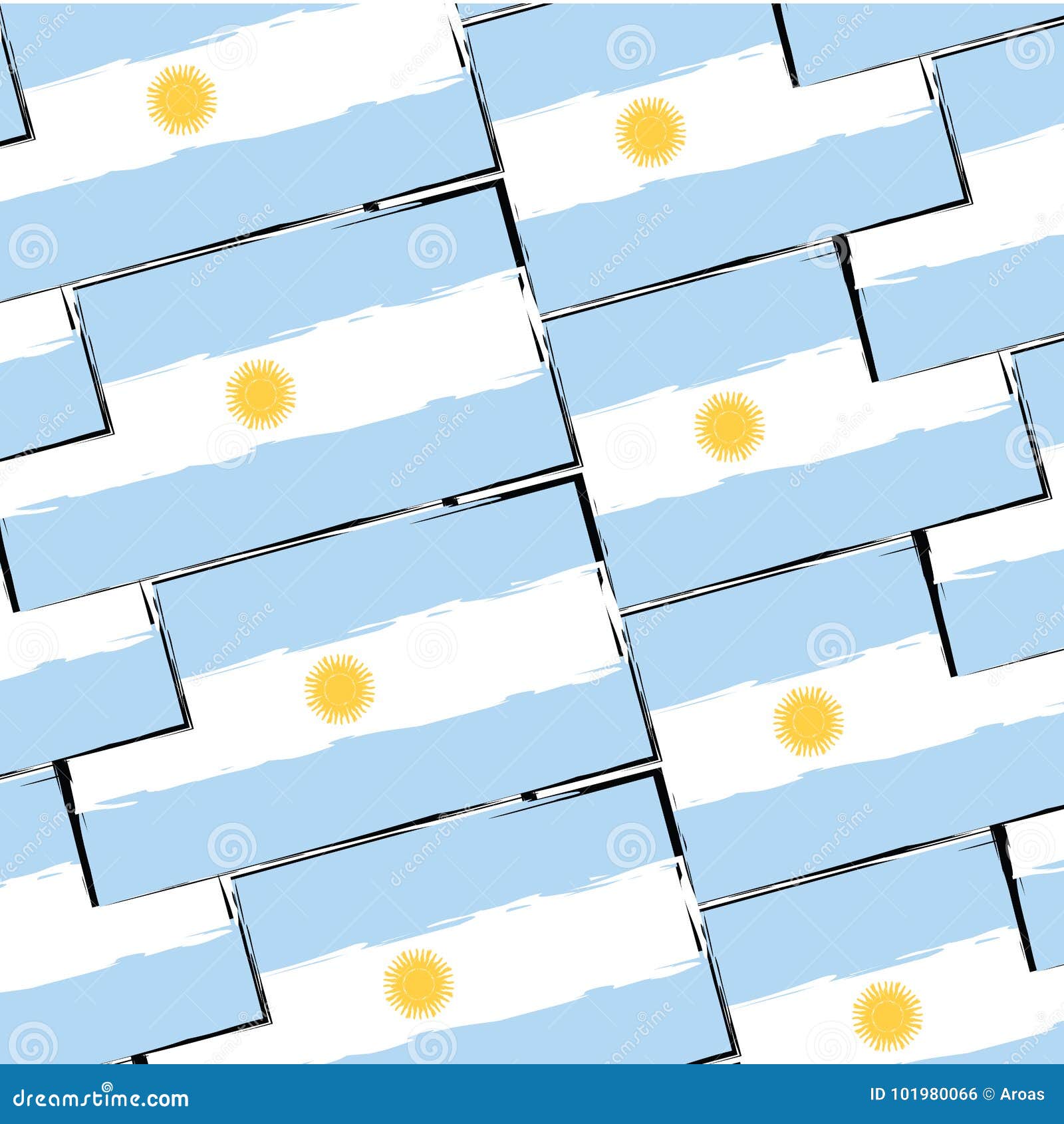 Abstract ARGENTINIAN Flag or Banner Stock Vector - Illustration of ...