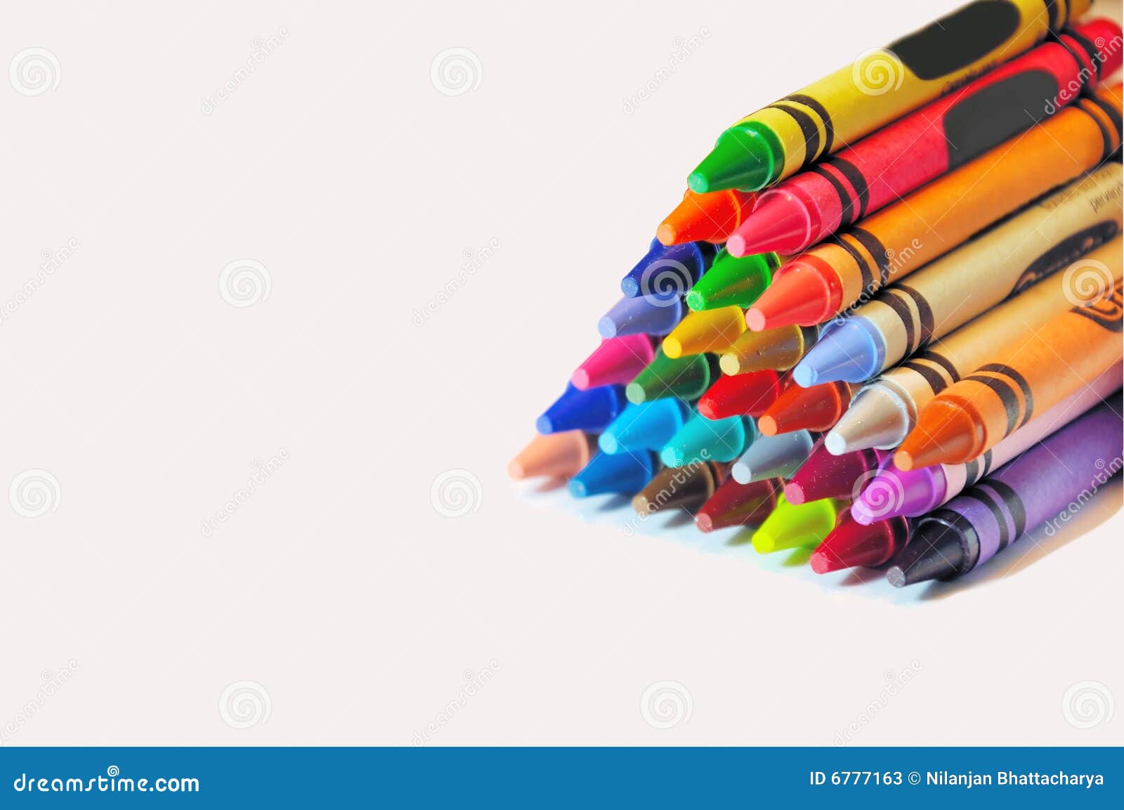 Abstract Arrangement of Crayons Stock Image - Image of creativity ...