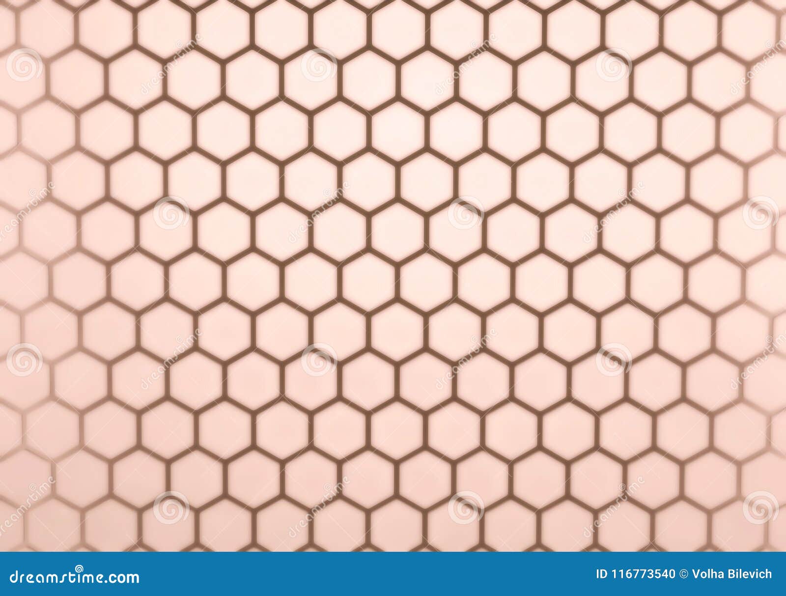 Abstract Array of Shinny Pink Polygons. 3d Render Stock Illustration ...